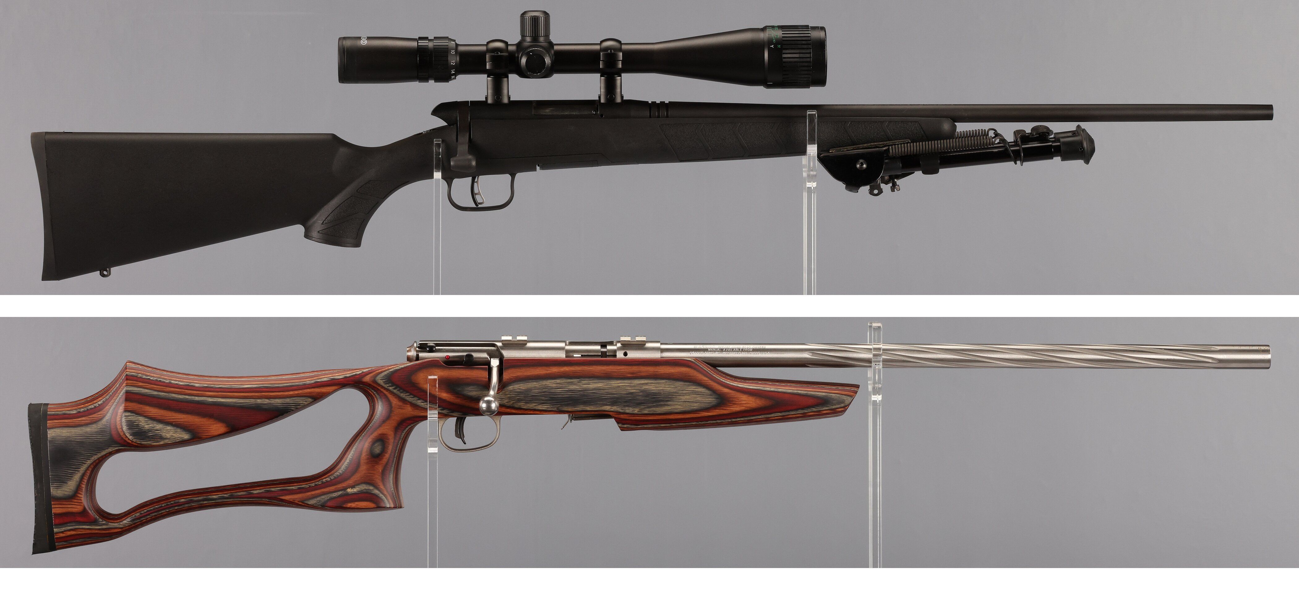 Two Savage Arms Bolt Action Rimfire Rifles | Rock Island Auction