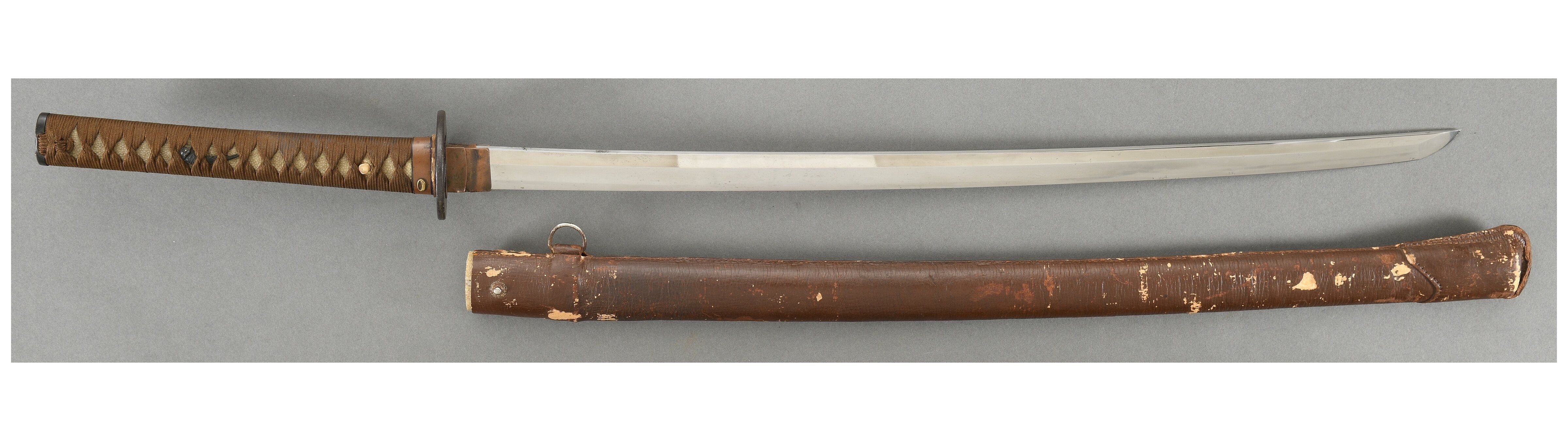 Japanese Katana Length Sword with Scabbard | Rock Island Auction