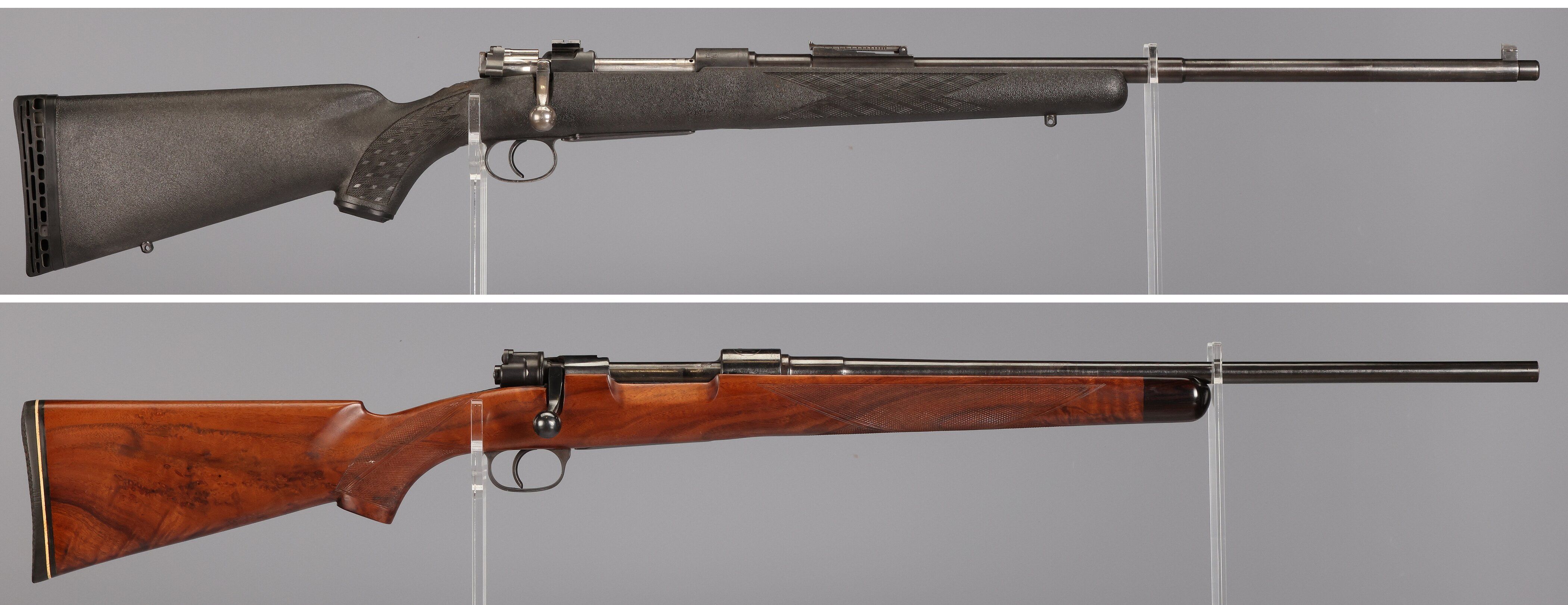 Two European Mauser Pattern Bolt Action Sporting Rifles | Rock Island ...