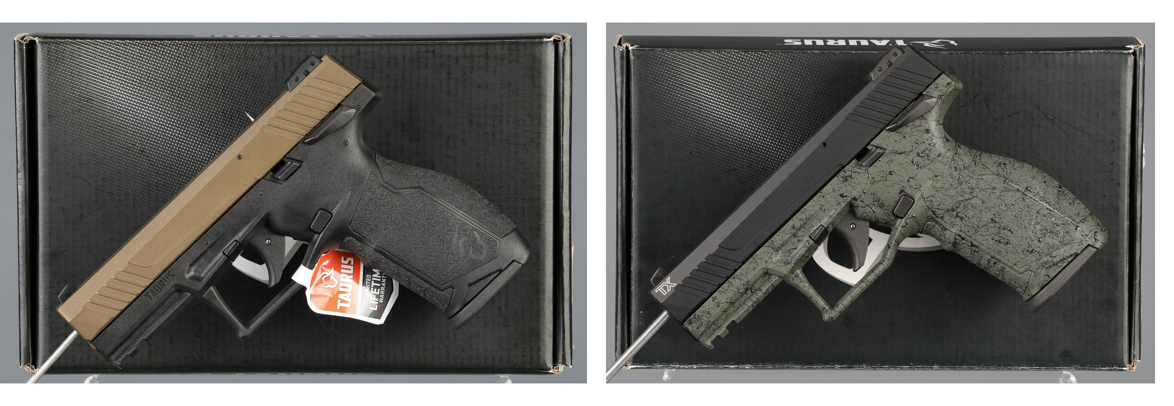 Two Taurus Int. Model TX22 Semi-Automatic Pistols with Boxes | Rock ...