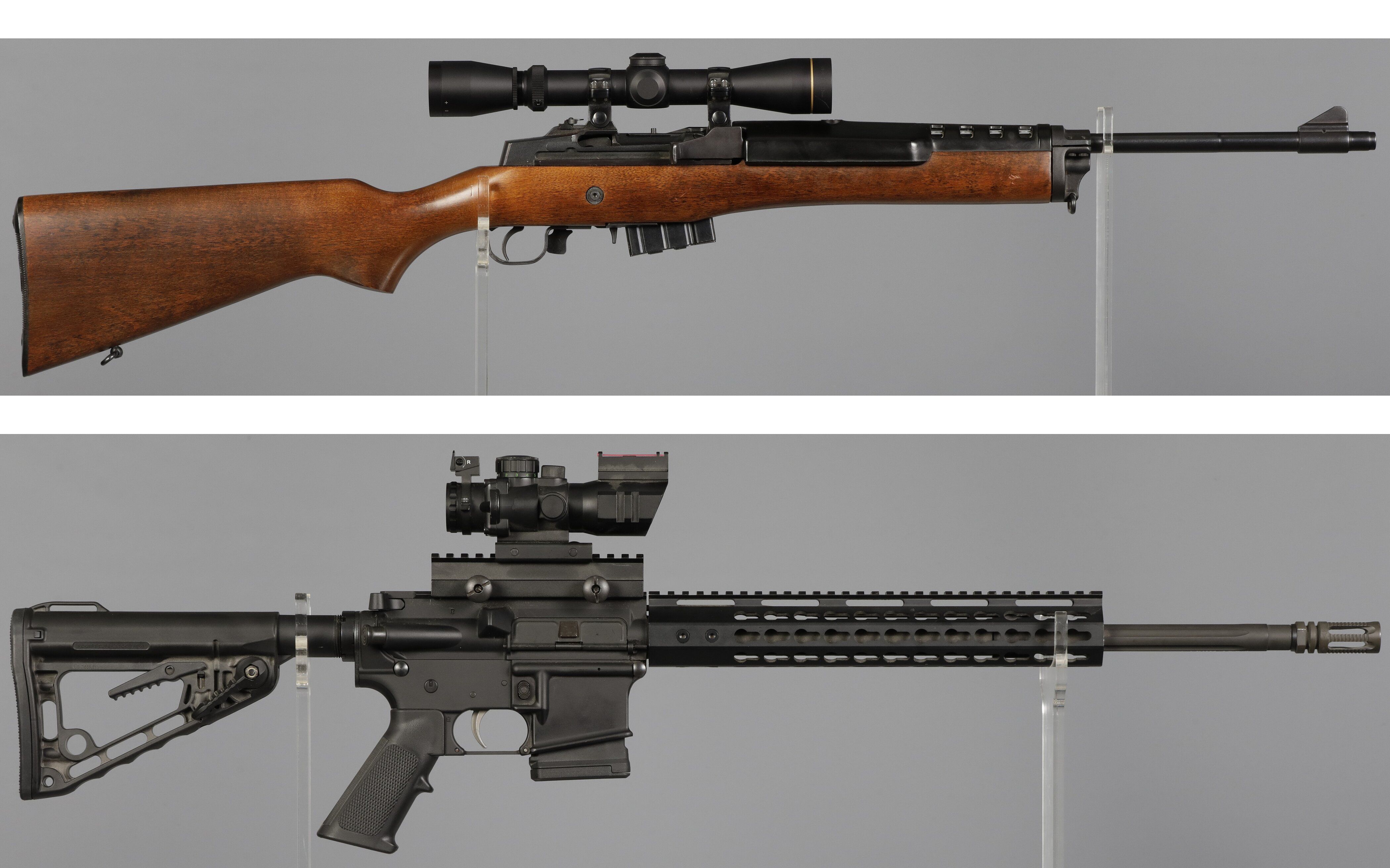 Two Semi-Automatic Rifles with Optics | Rock Island Auction
