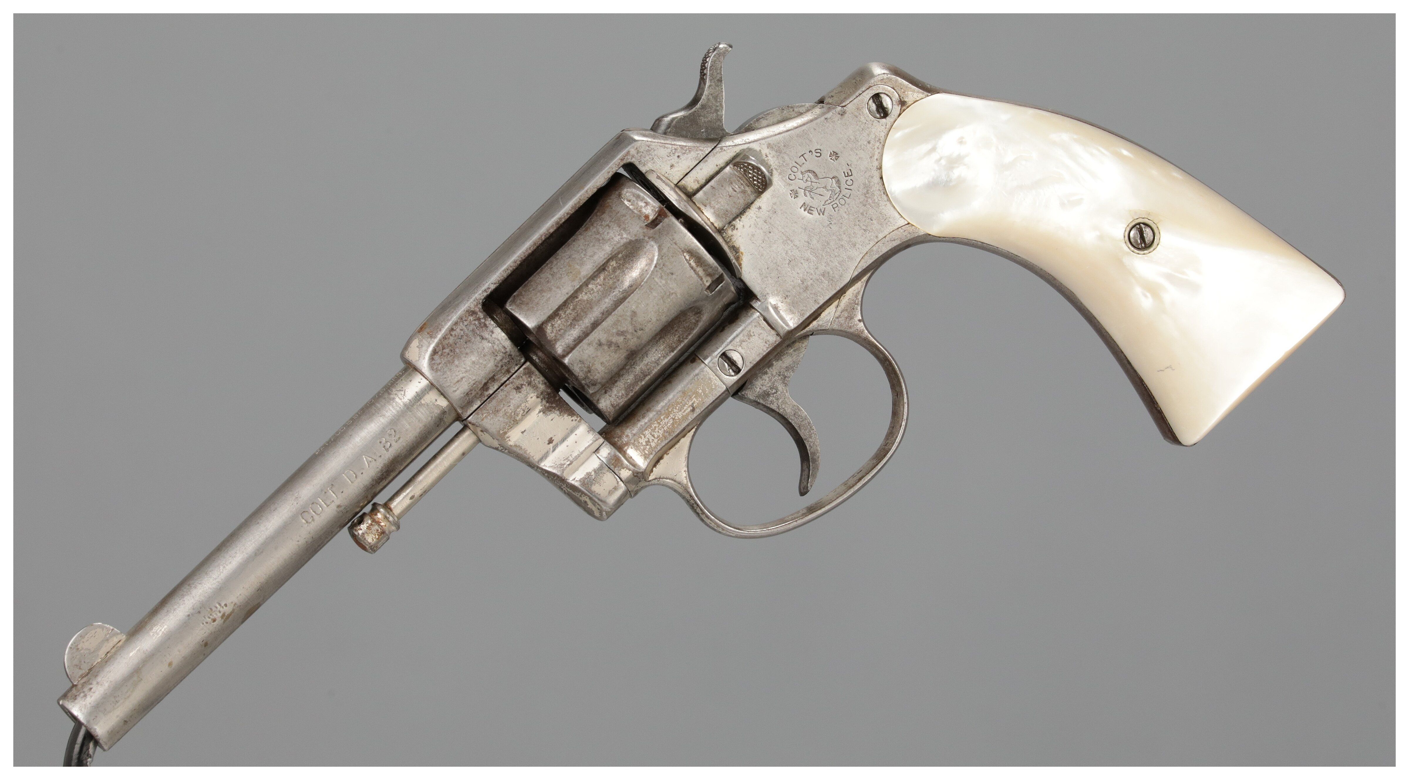 Colt New Police Revolver with Pearl Grips and Holster | Rock Island Auction