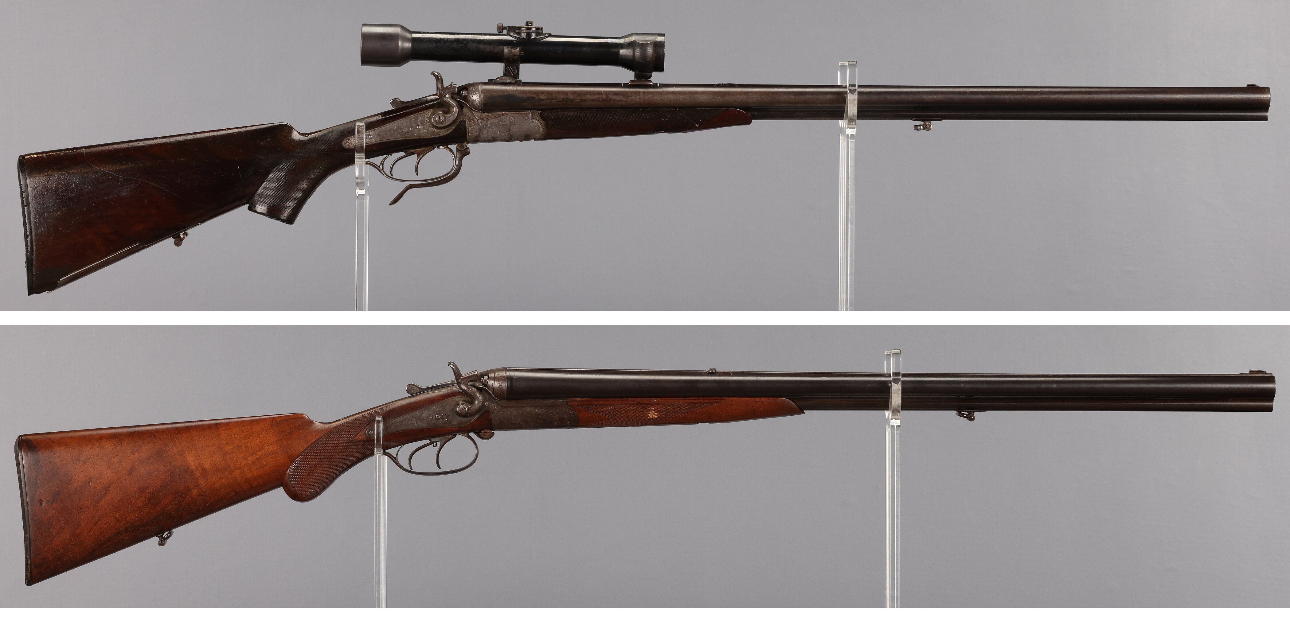 Two Factory Engraved German Drillings | Rock Island Auction