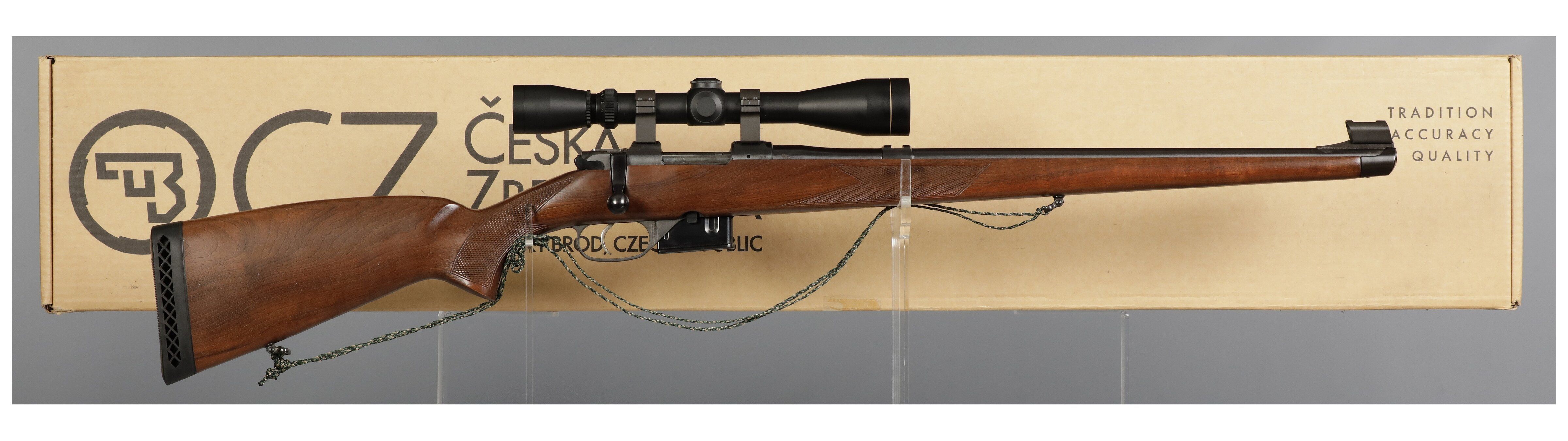 CZ Model 527 FS Bolt Action Rifle with Box and Leupold Scope | Rock ...