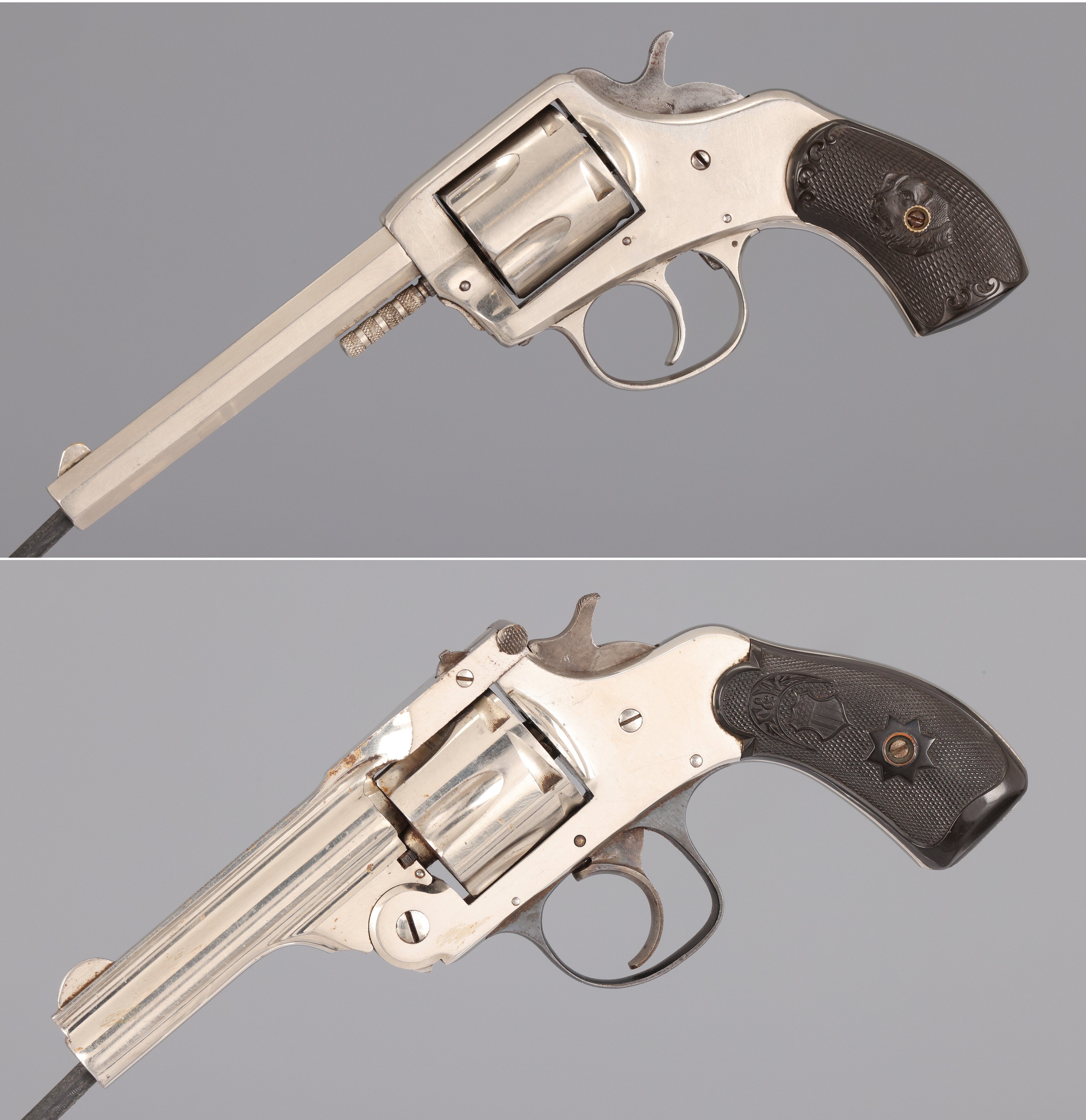 Two American Double Action Revolvers with Holsters | Rock Island Auction