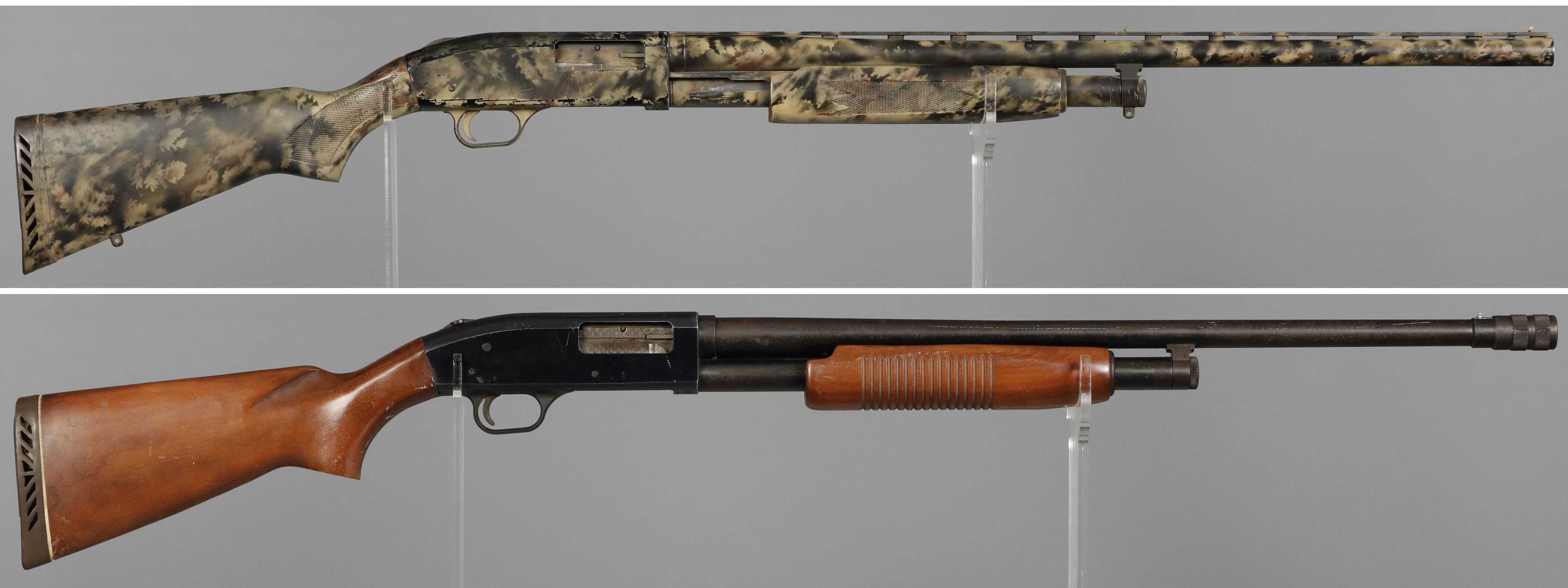 Two Slide Action Shotguns | Rock Island Auction