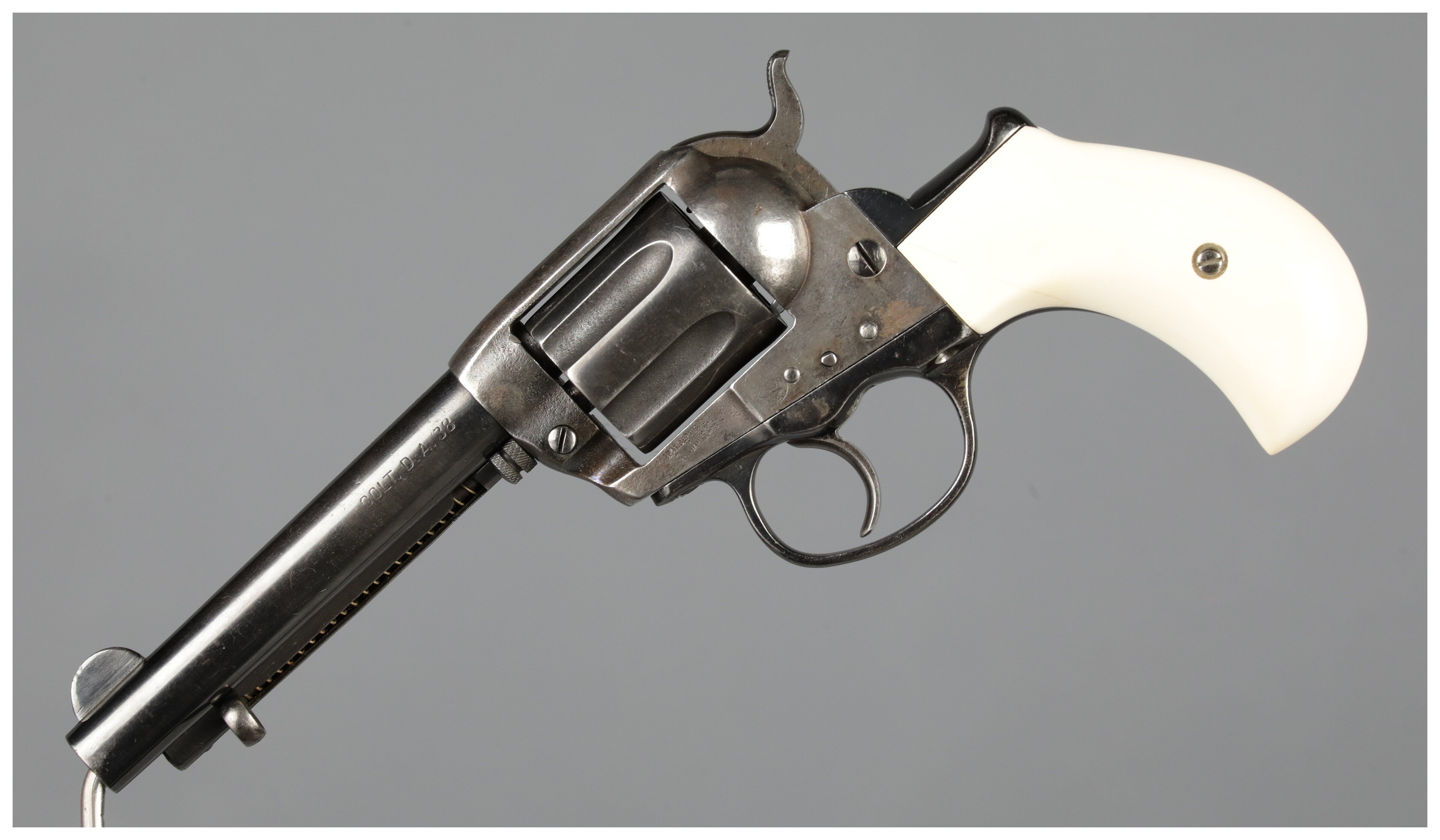 Colt Model 1877 Lightning Double Action Revolver, Ivory Grips | Rock ...