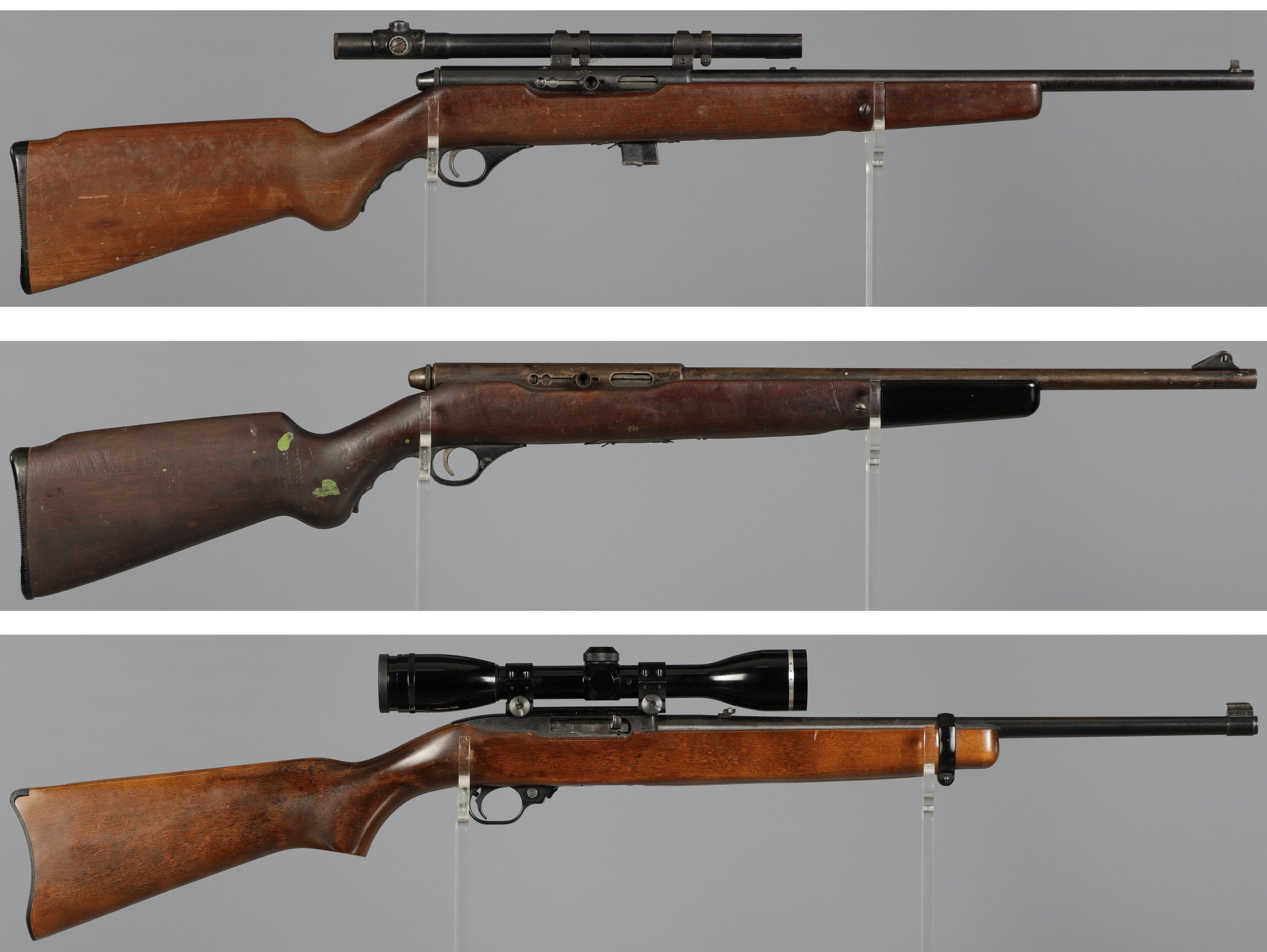 Three American Semi-Automatic .22 Rifles | Rock Island Auction
