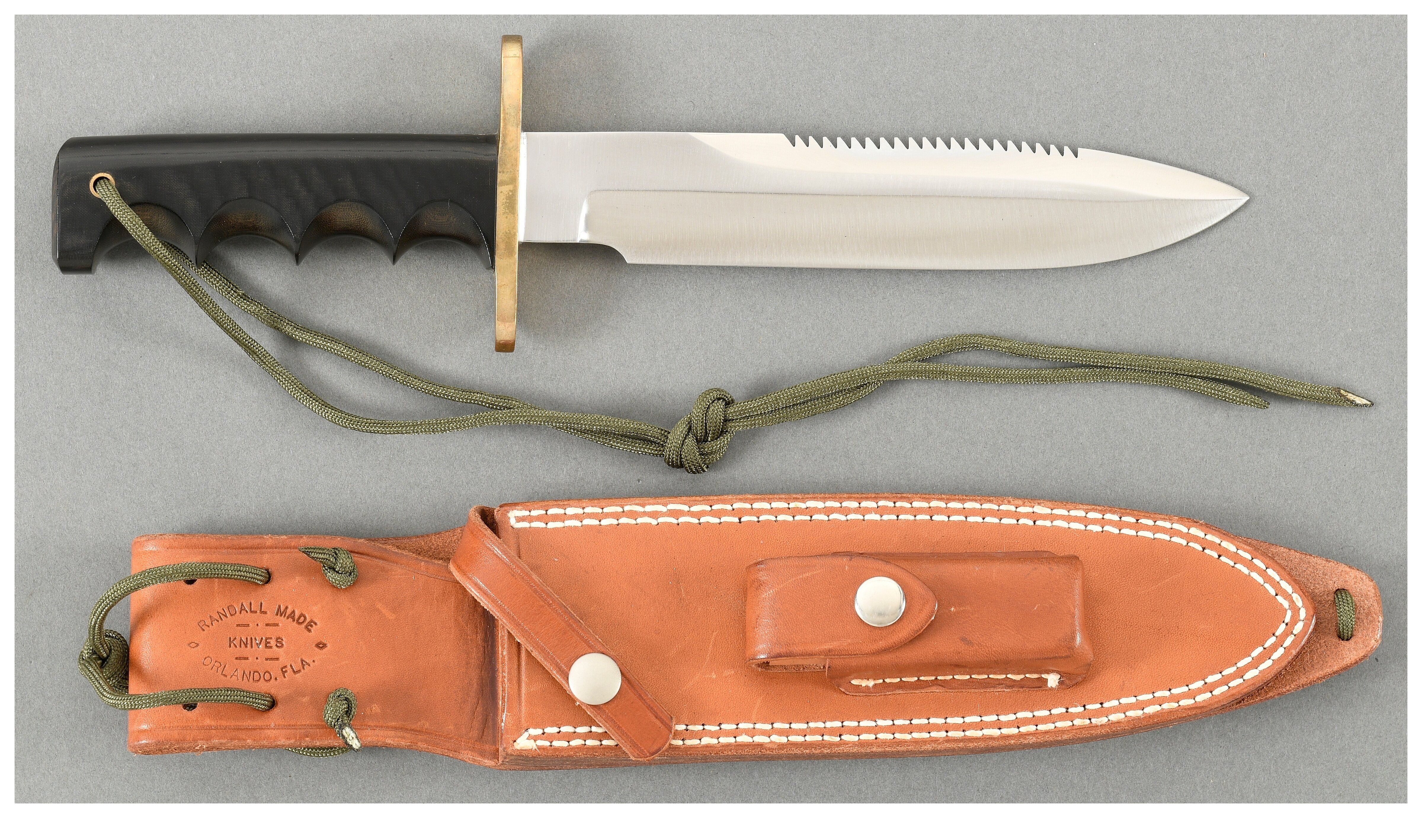 Randall Made Model 14 Attack Knife with Sheath | Rock Island Auction