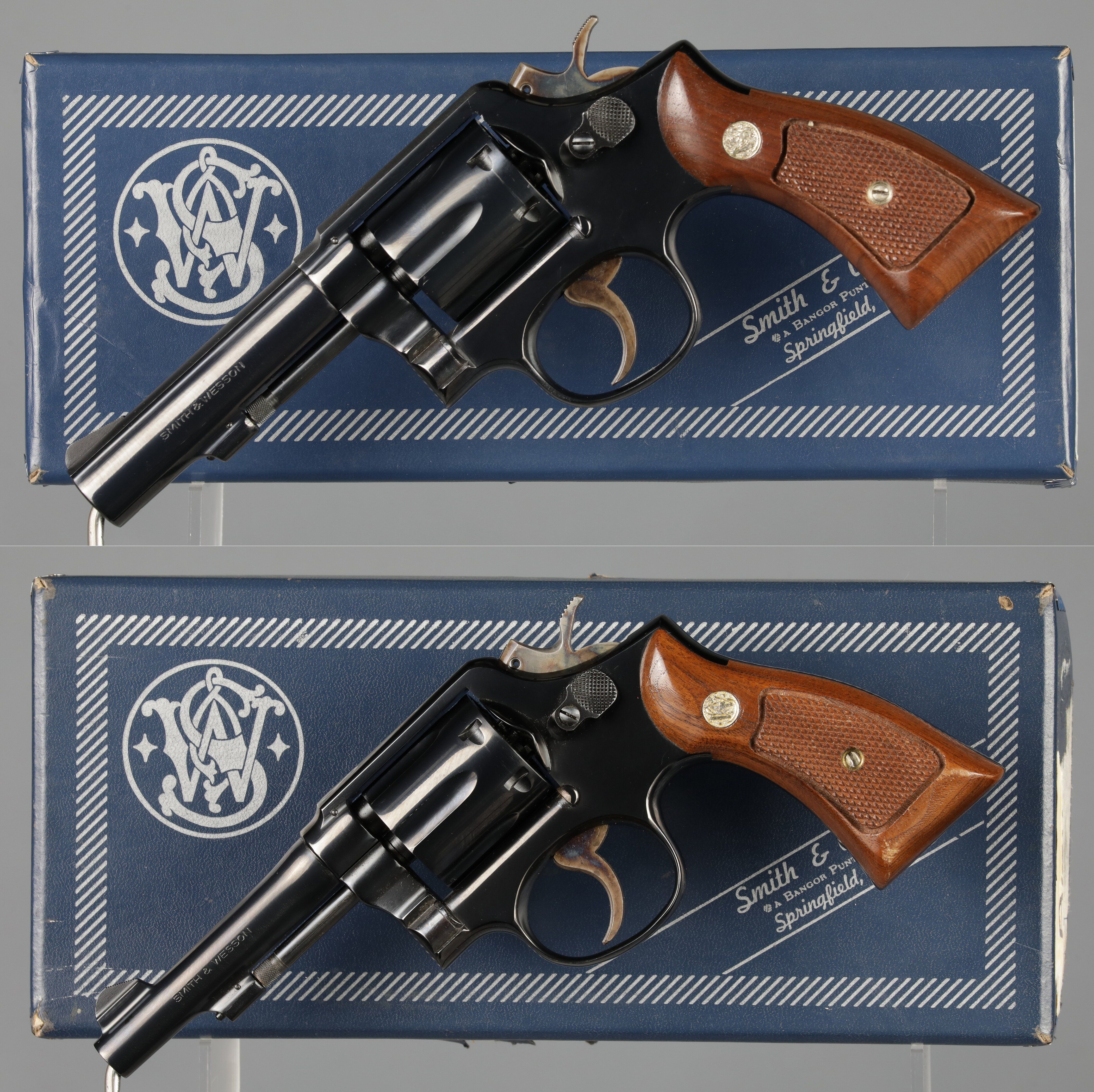 Two Smith & Wesson Model 10 Double Action Revolvers with Boxes | Rock ...