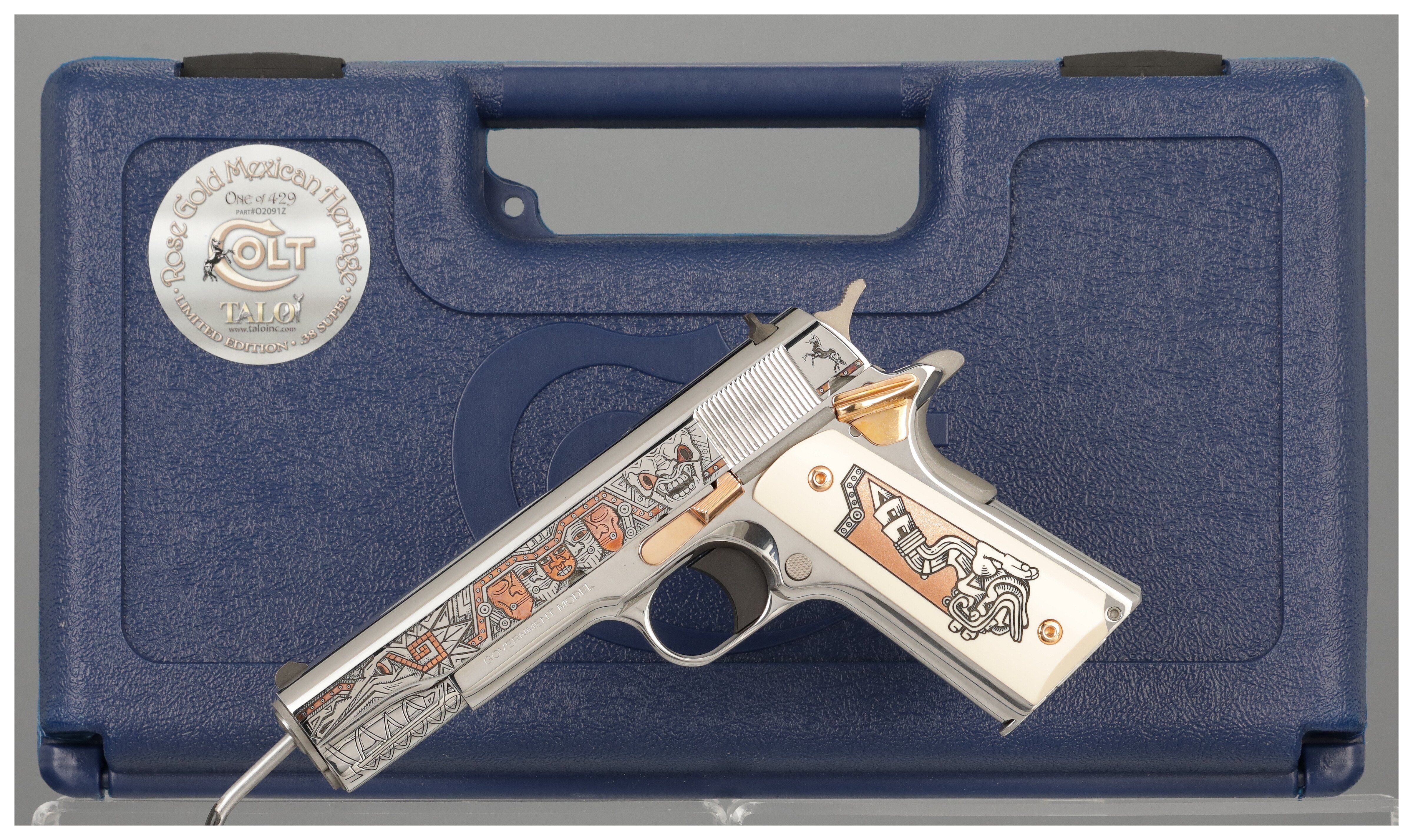 Colt Government Model Mexican Heritage Talo Edition Pistol | Rock ...