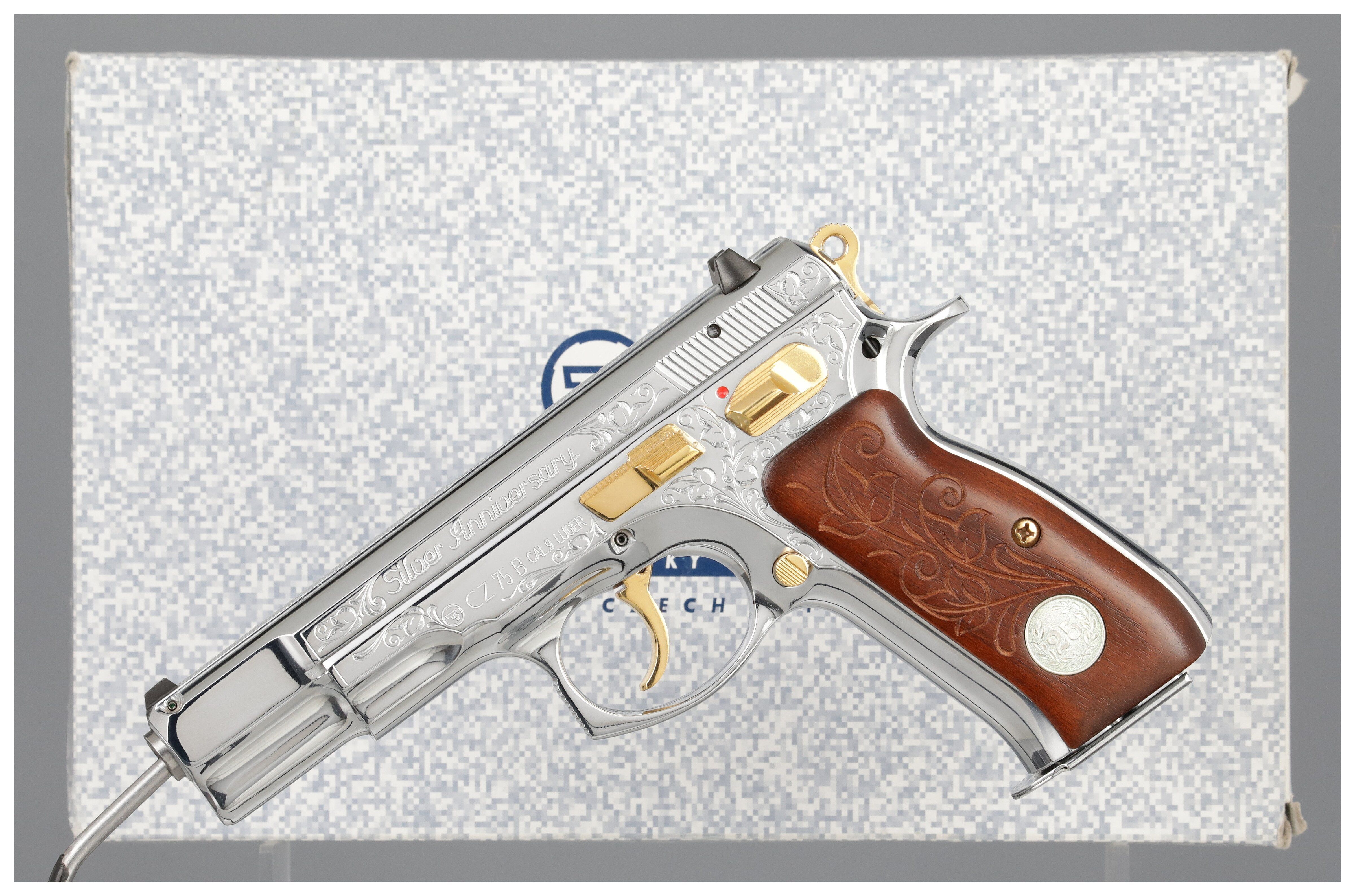 Engraved CZ 75B 25th Anniversary Edition Semi-Automatic Pistol | Rock ...