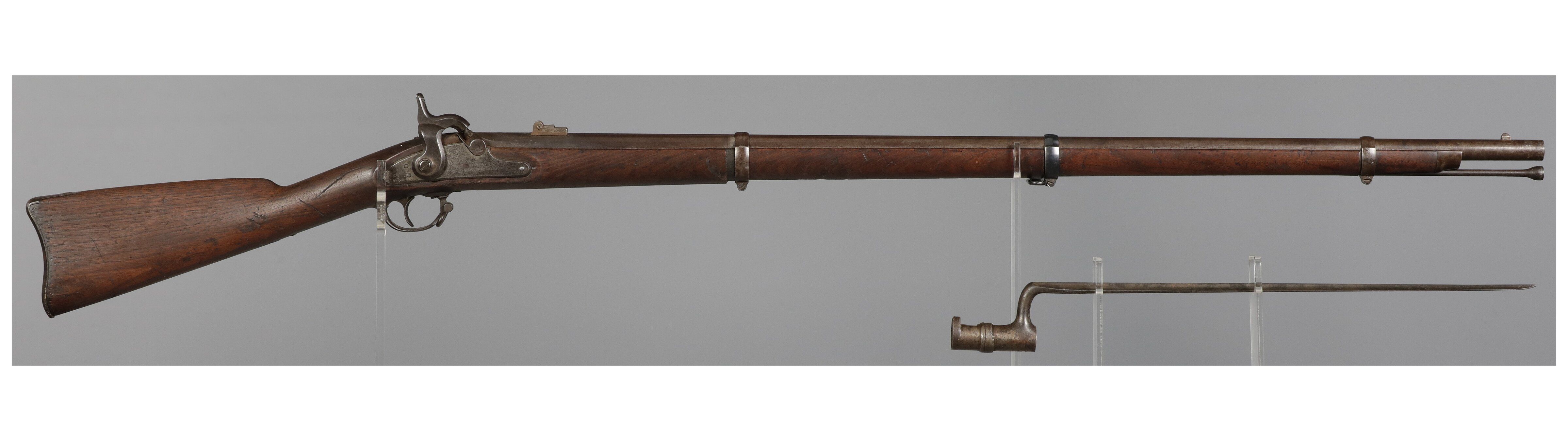 Civil War U.S. Springfield Model 1863 Rifle-Musket with Bayonet | Rock ...