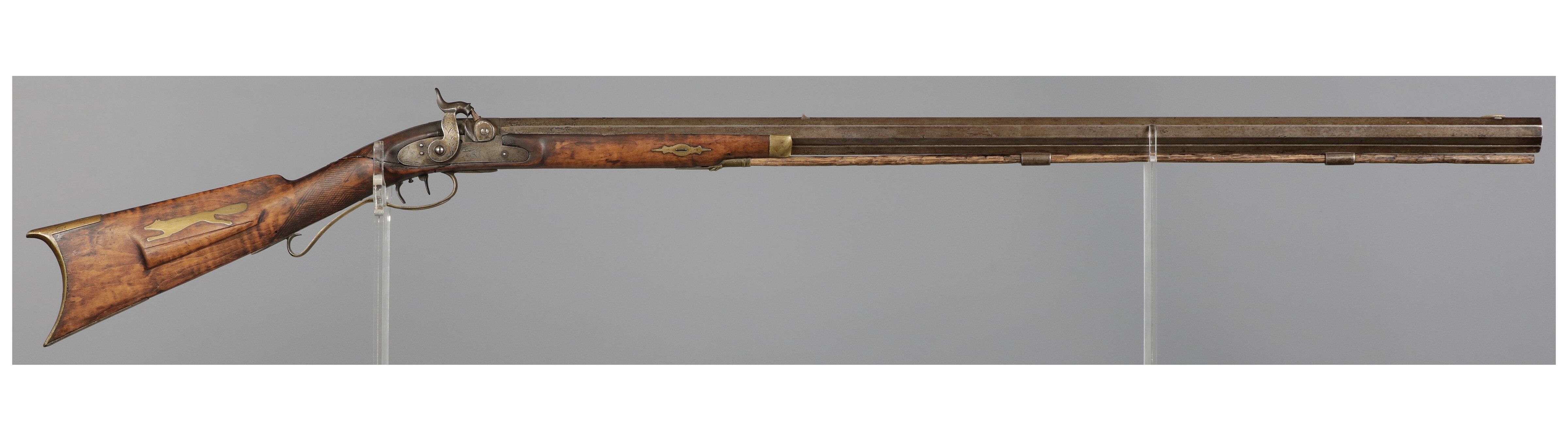 American Half-Stock Percussion Rifle | Rock Island Auction