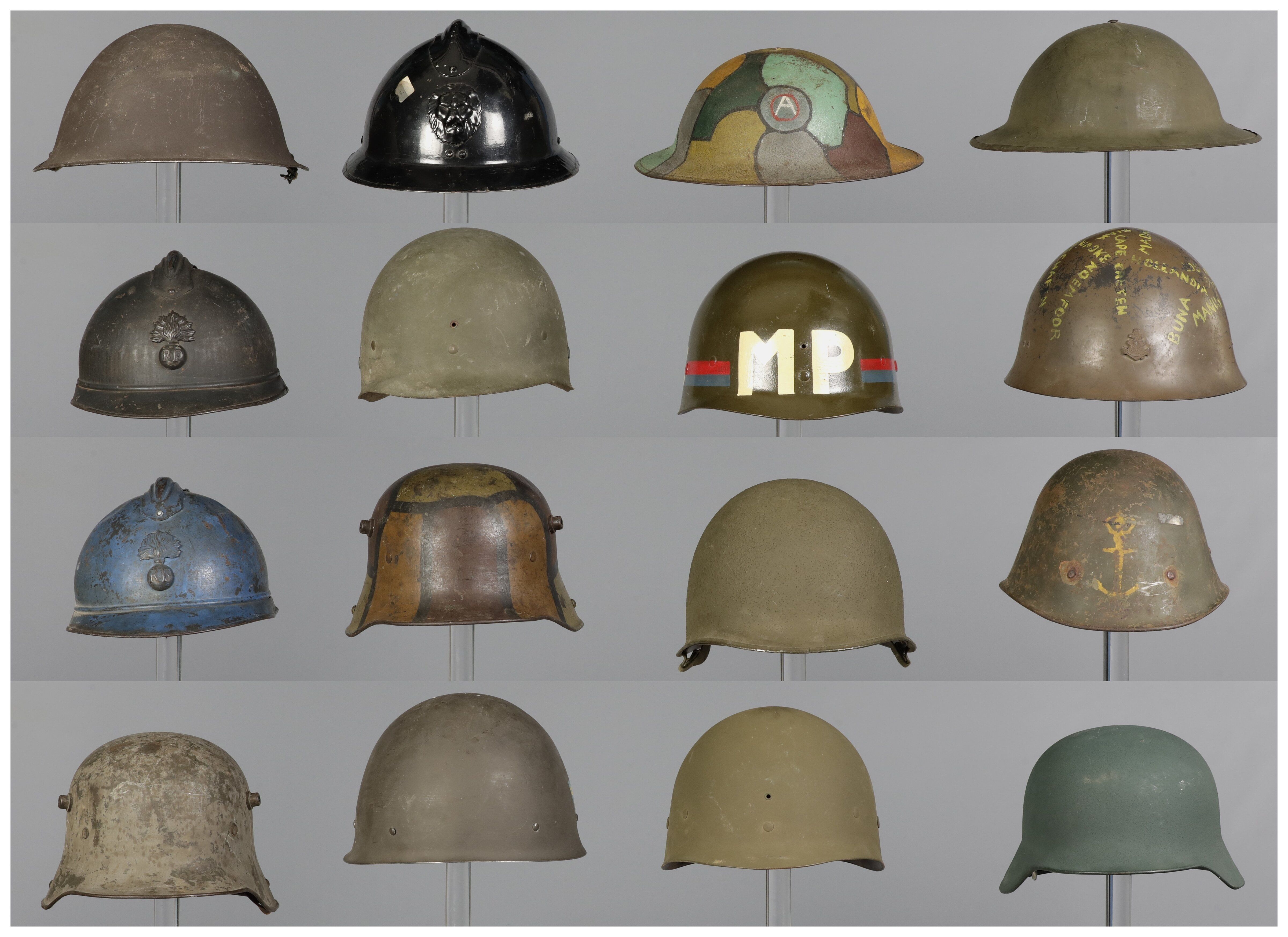 Group of Various Country Military Helmets | Rock Island Auction