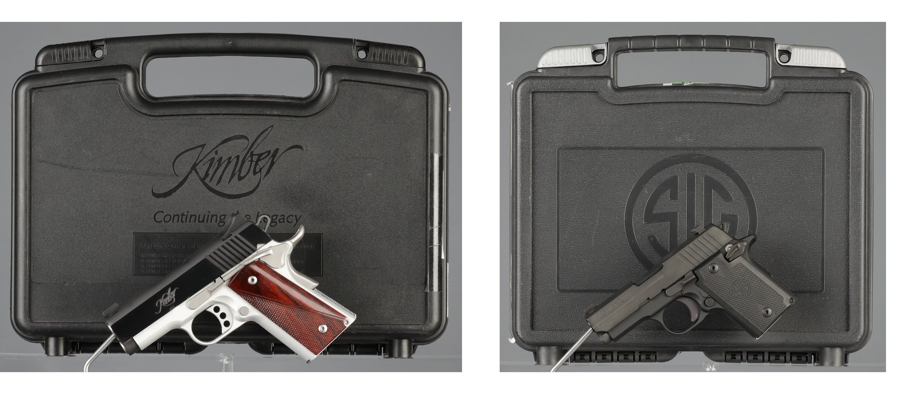 Two Semi-Automatic Pistols with Cases | Rock Island Auction