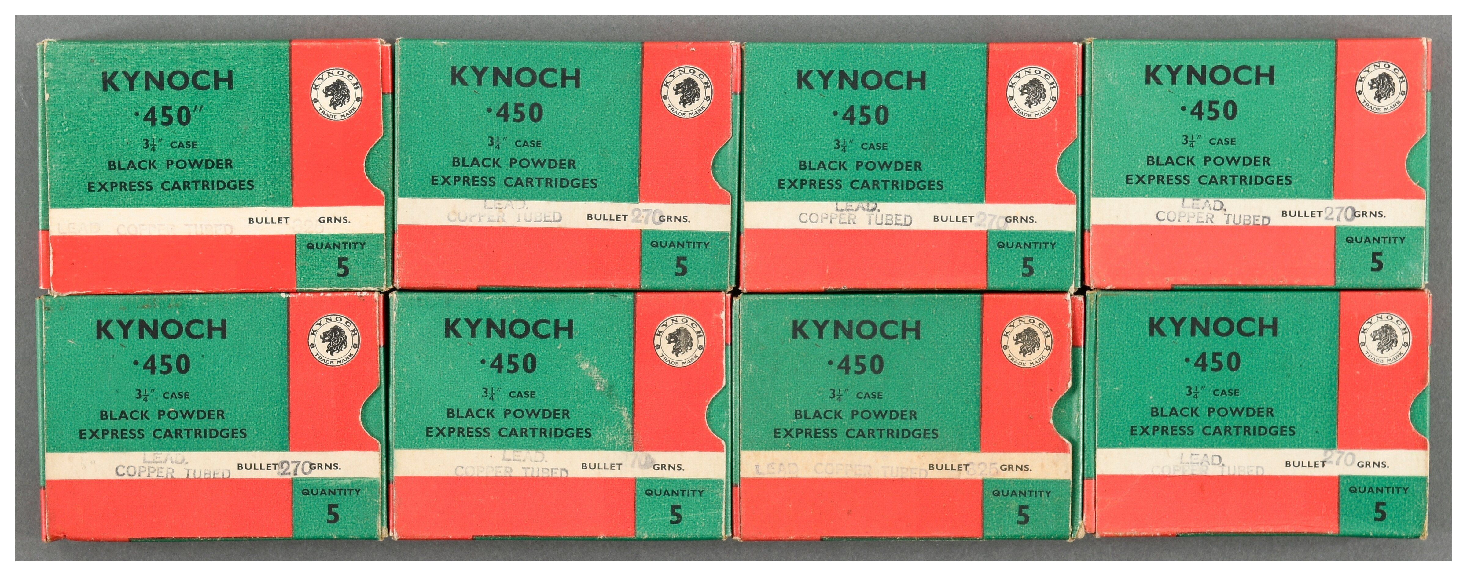 Boxes of .450 Black Powder Express Cartridges | Rock Island Auction