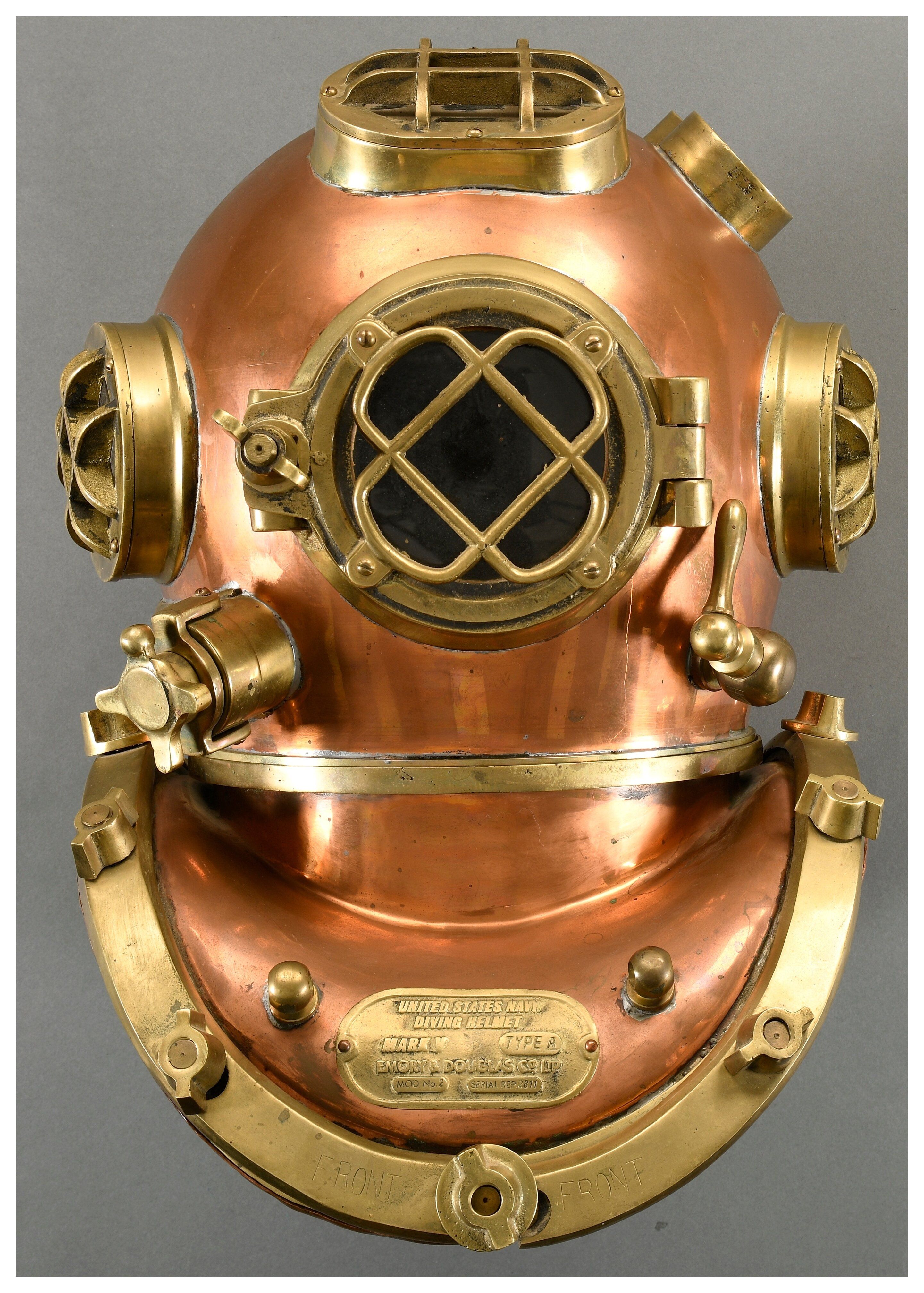 Reproduction U.S. Navy Mark V Pattern Diving Helmet with Collar | Rock ...