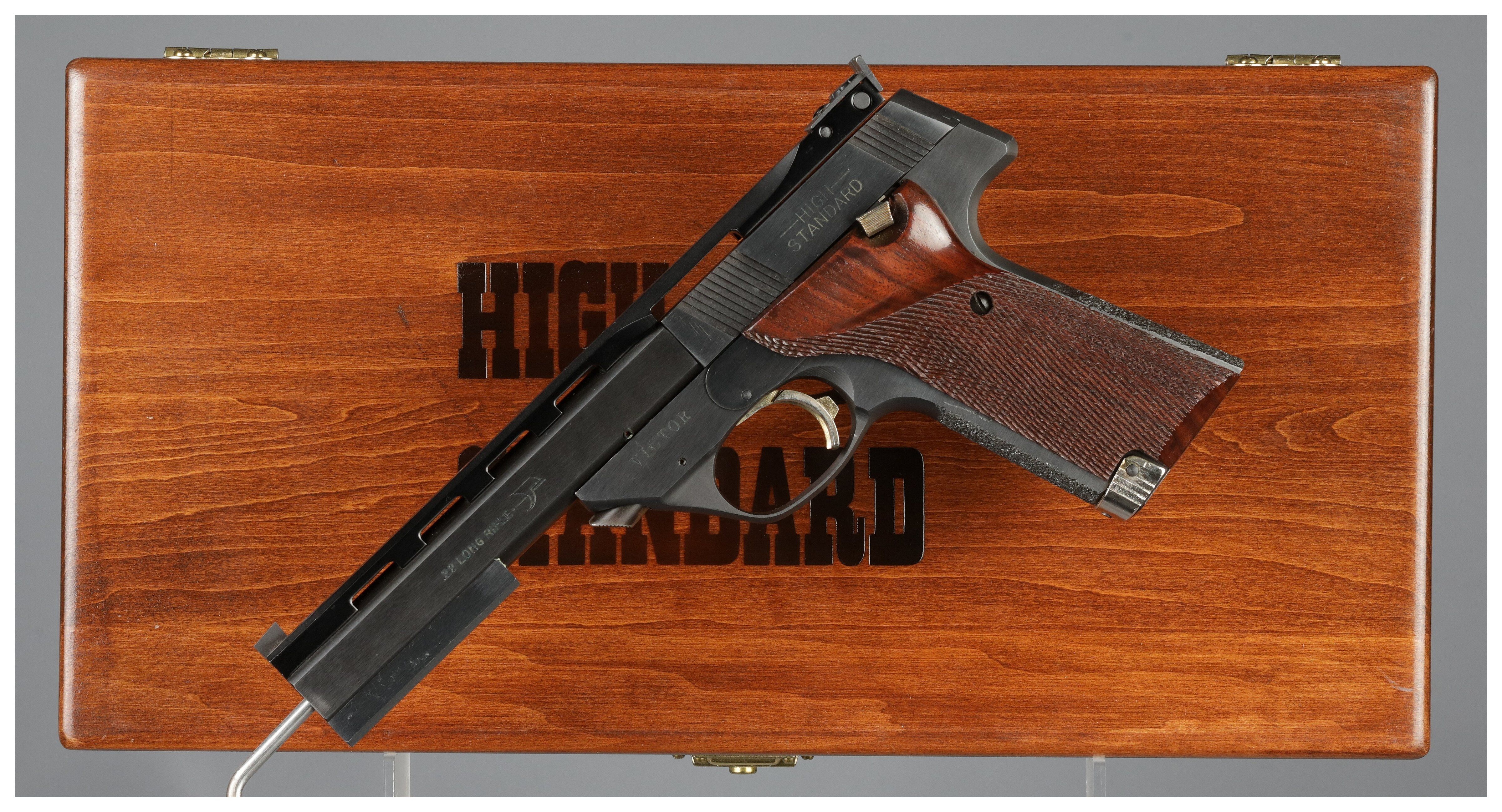 High Standard Victor Target Pistol with Display Case | Rock Island Auction