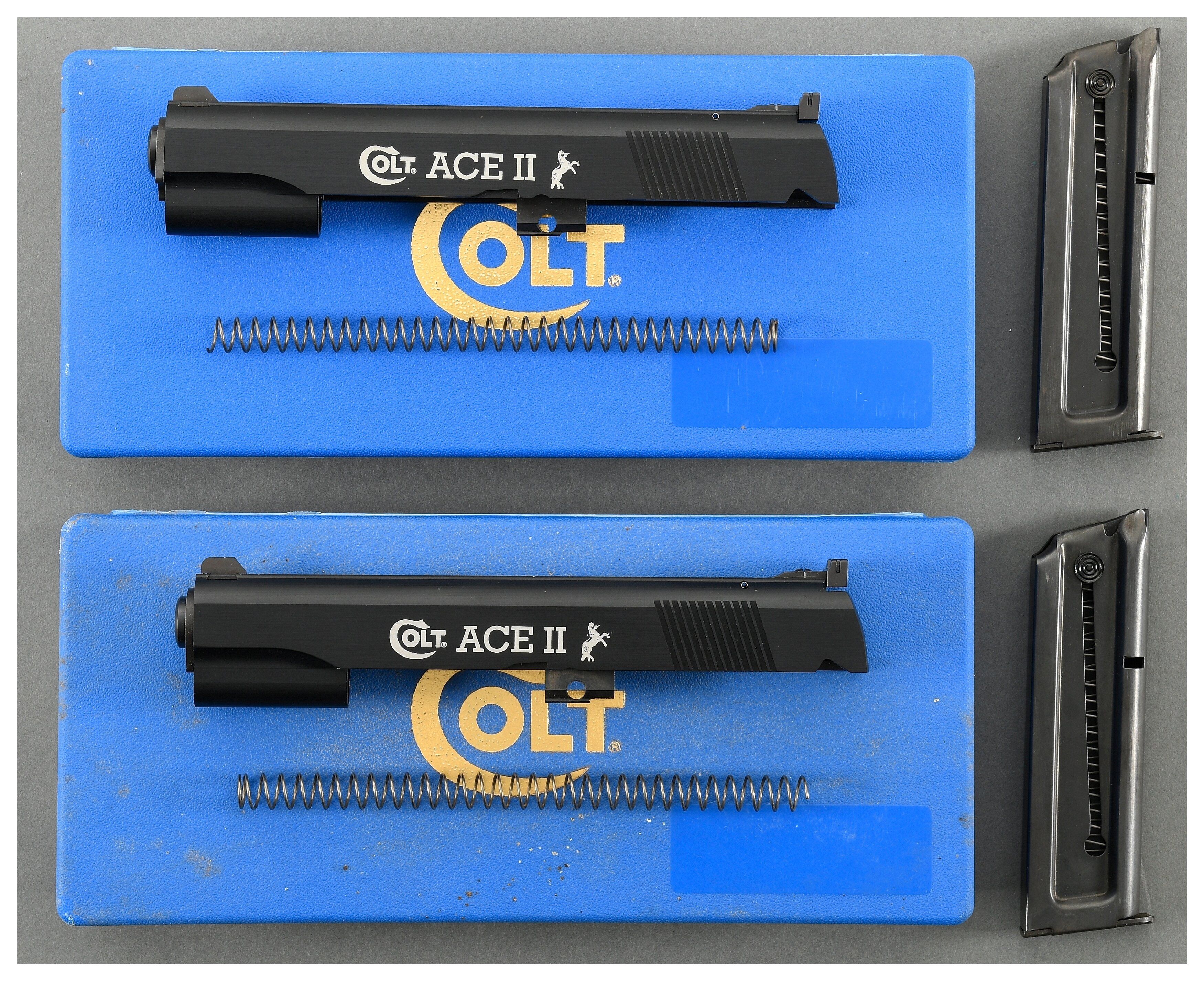 Two Colt Ace II .22 Caliber Conversion Units with Cases | Rock Island ...