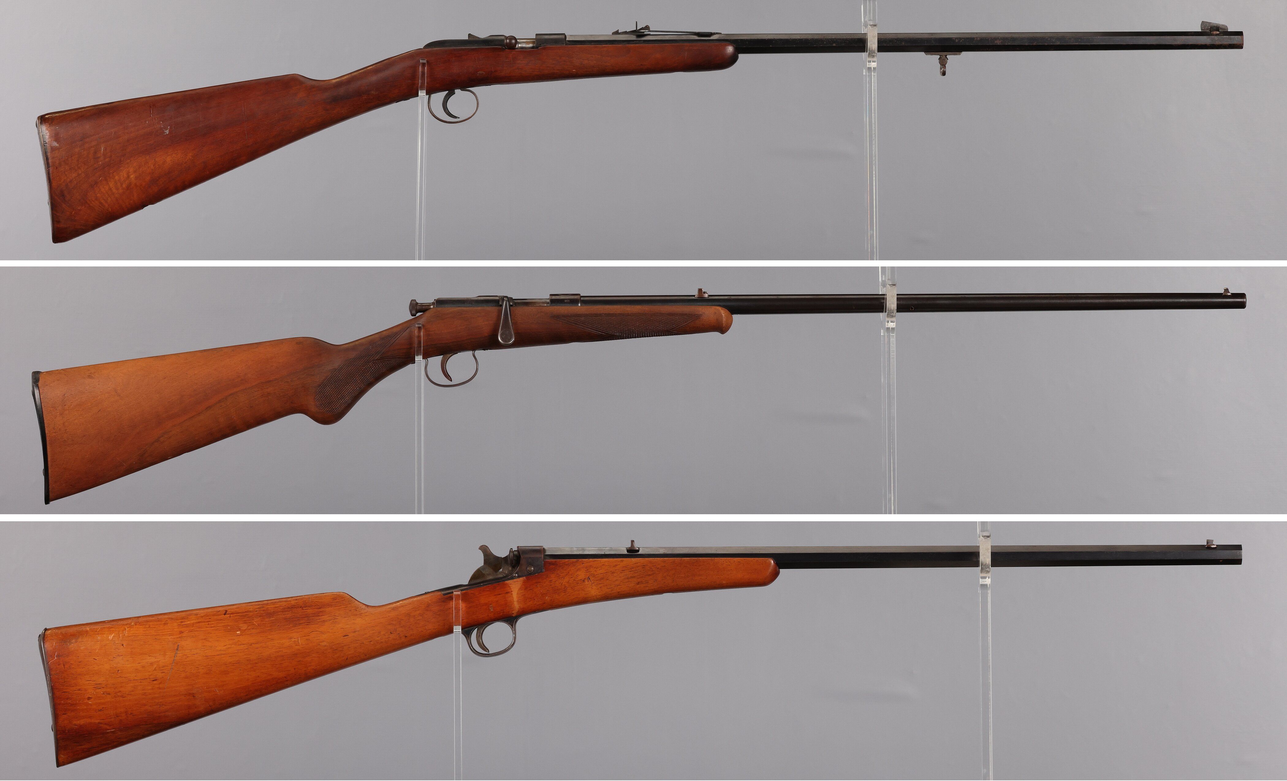 Three European Single Shot Rimfire Rifles | Rock Island Auction