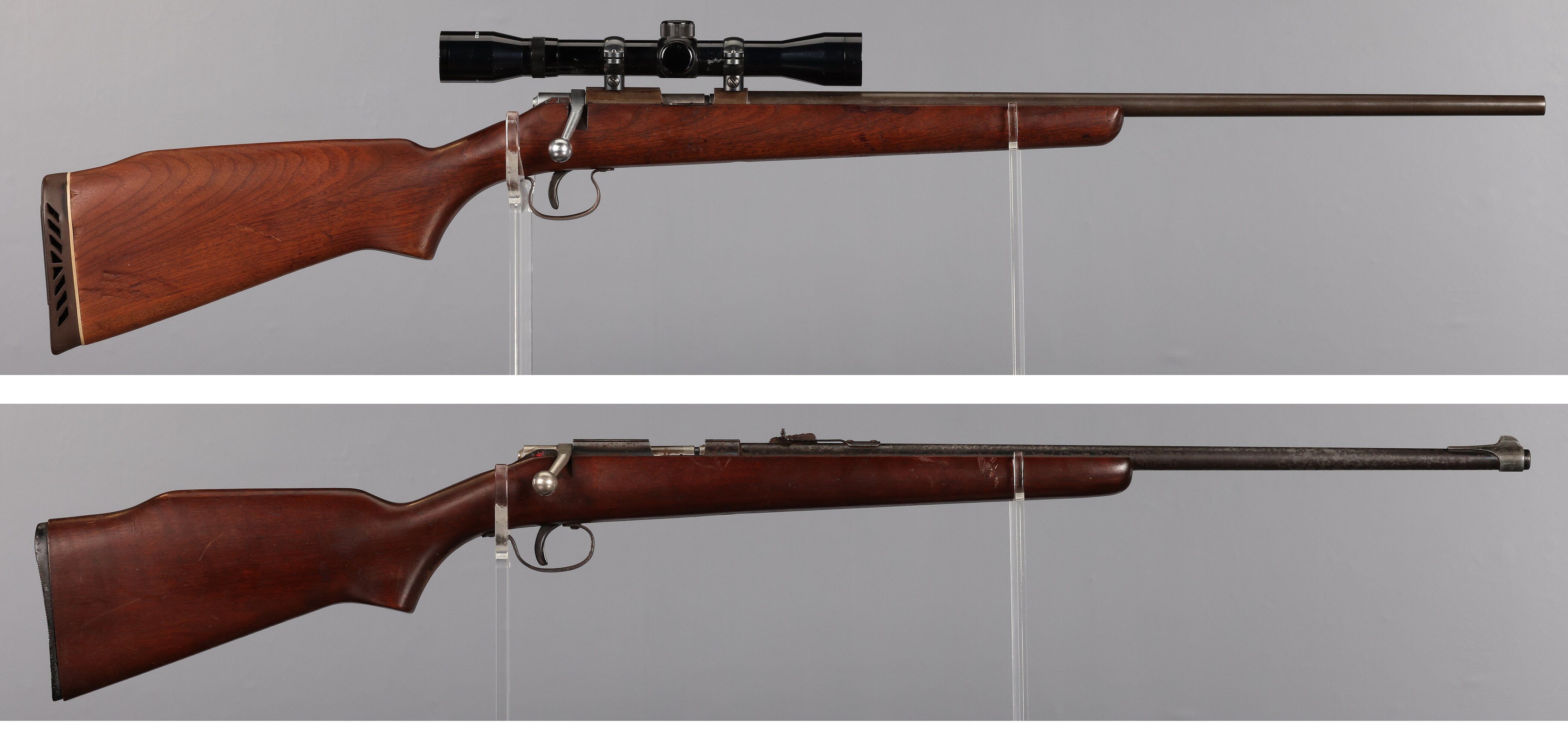 Two Colt Colteer Single Shot Bolt Action Rimfire Rifles | Rock Island ...