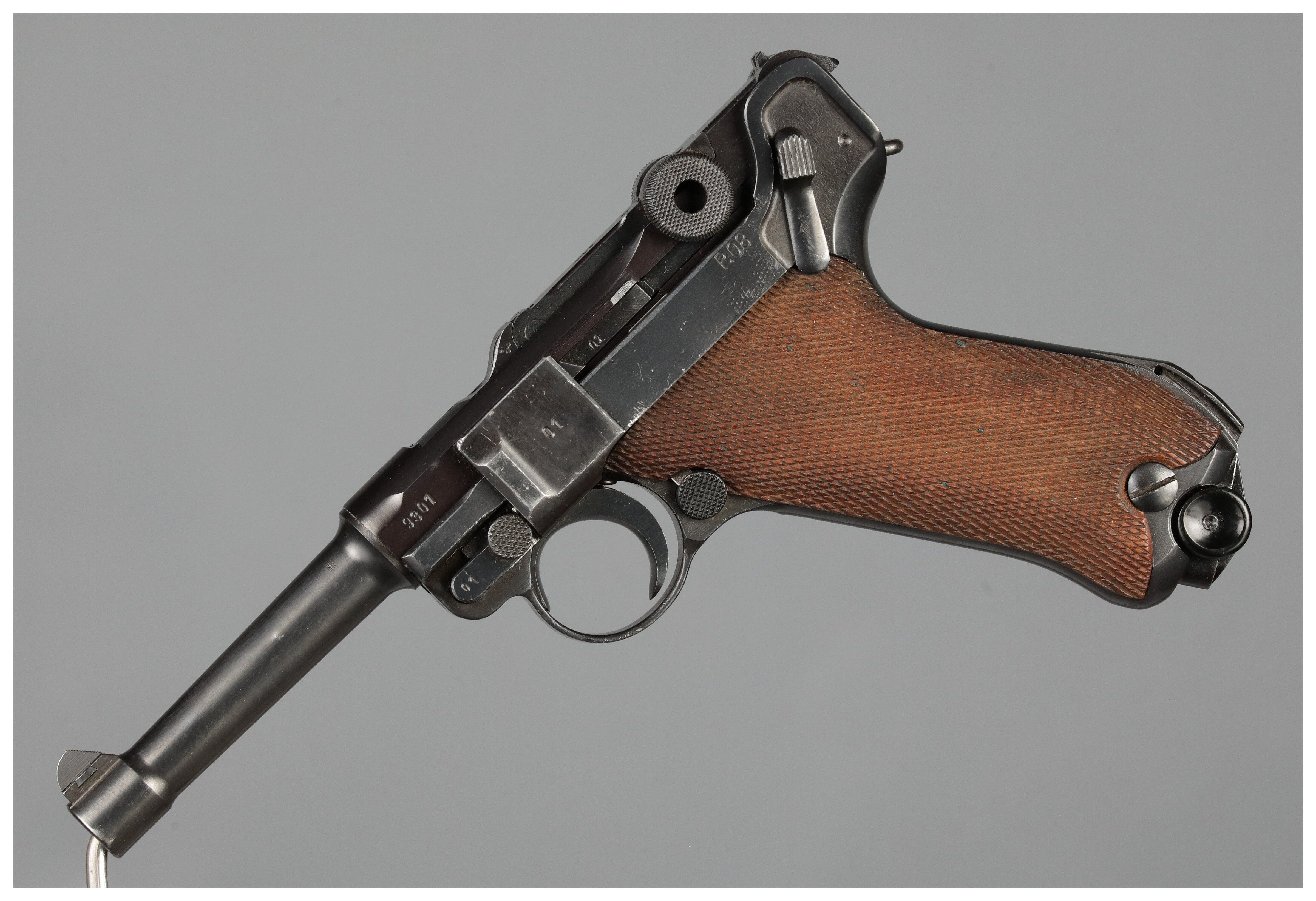 WWII German Mauser "byf" Code "41" Date P.08 Luger Pistol | Rock Island ...