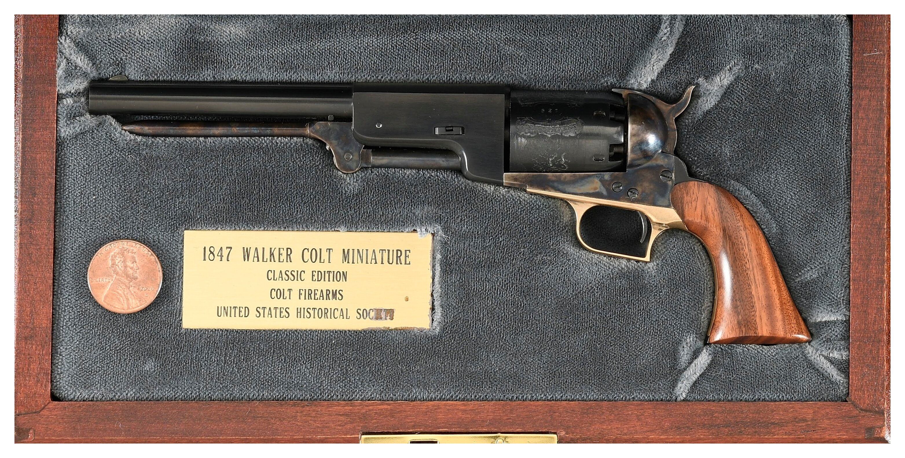 Miniature Colt Model 1847 Walker Revolver with Case | Rock Island Auction