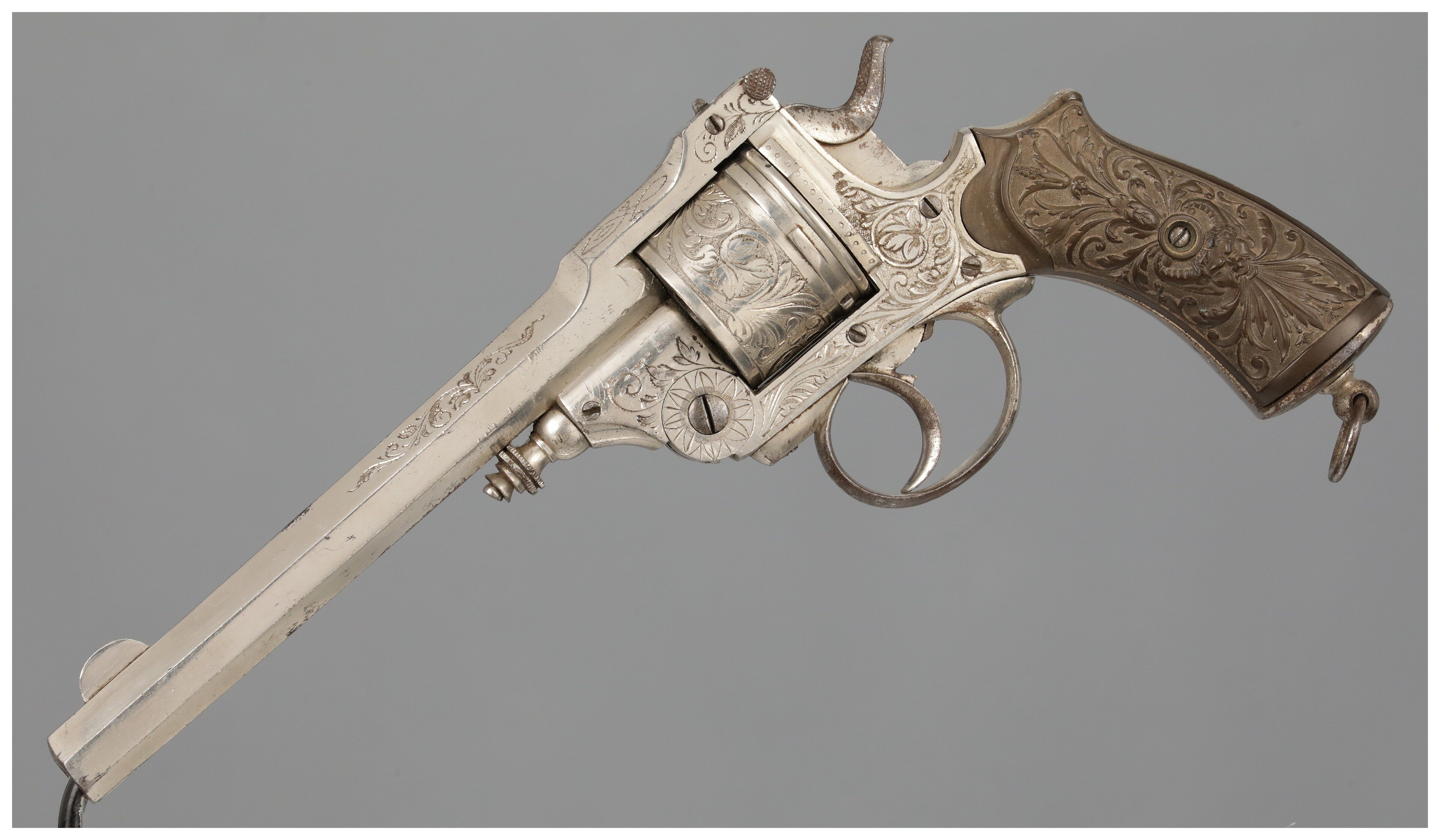 Engraved Belgian Top Break Double Action Revolver | Rock Island Auction