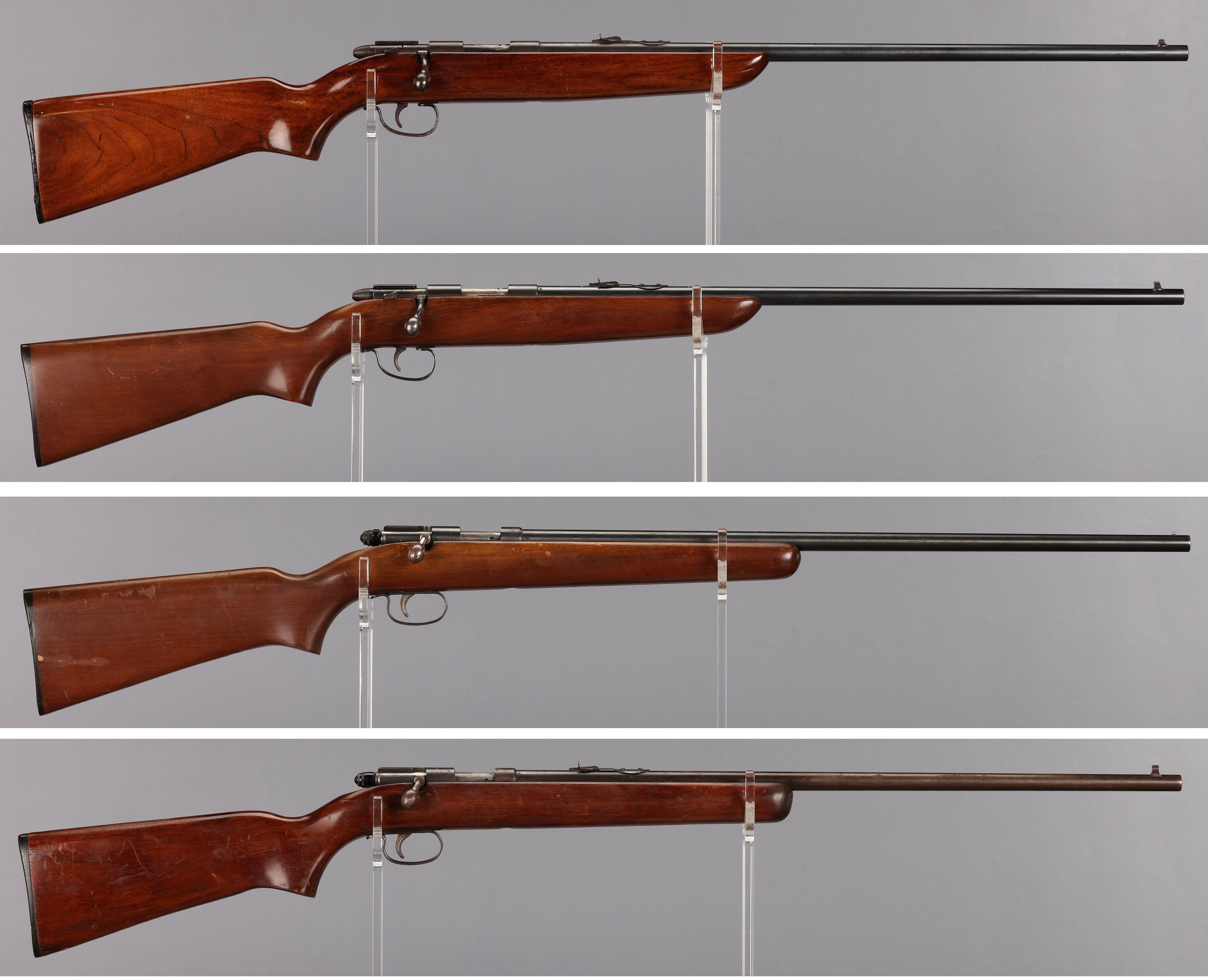Four Remington 500 Series Bolt Action Rimfire Long Guns | Rock Island ...