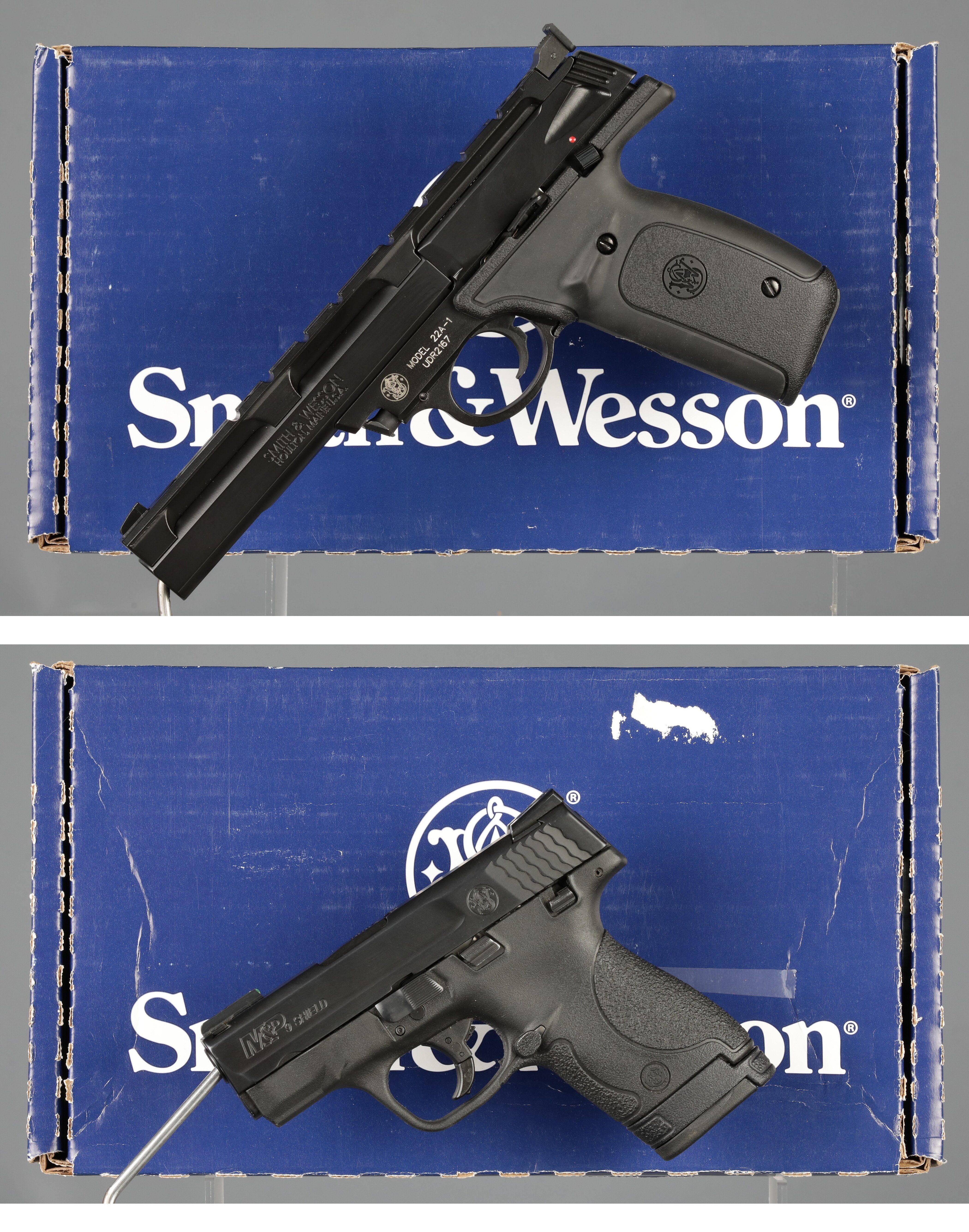 Two Smith & Wesson Semi-Automatic Pistols with Boxes | Rock Island Auction