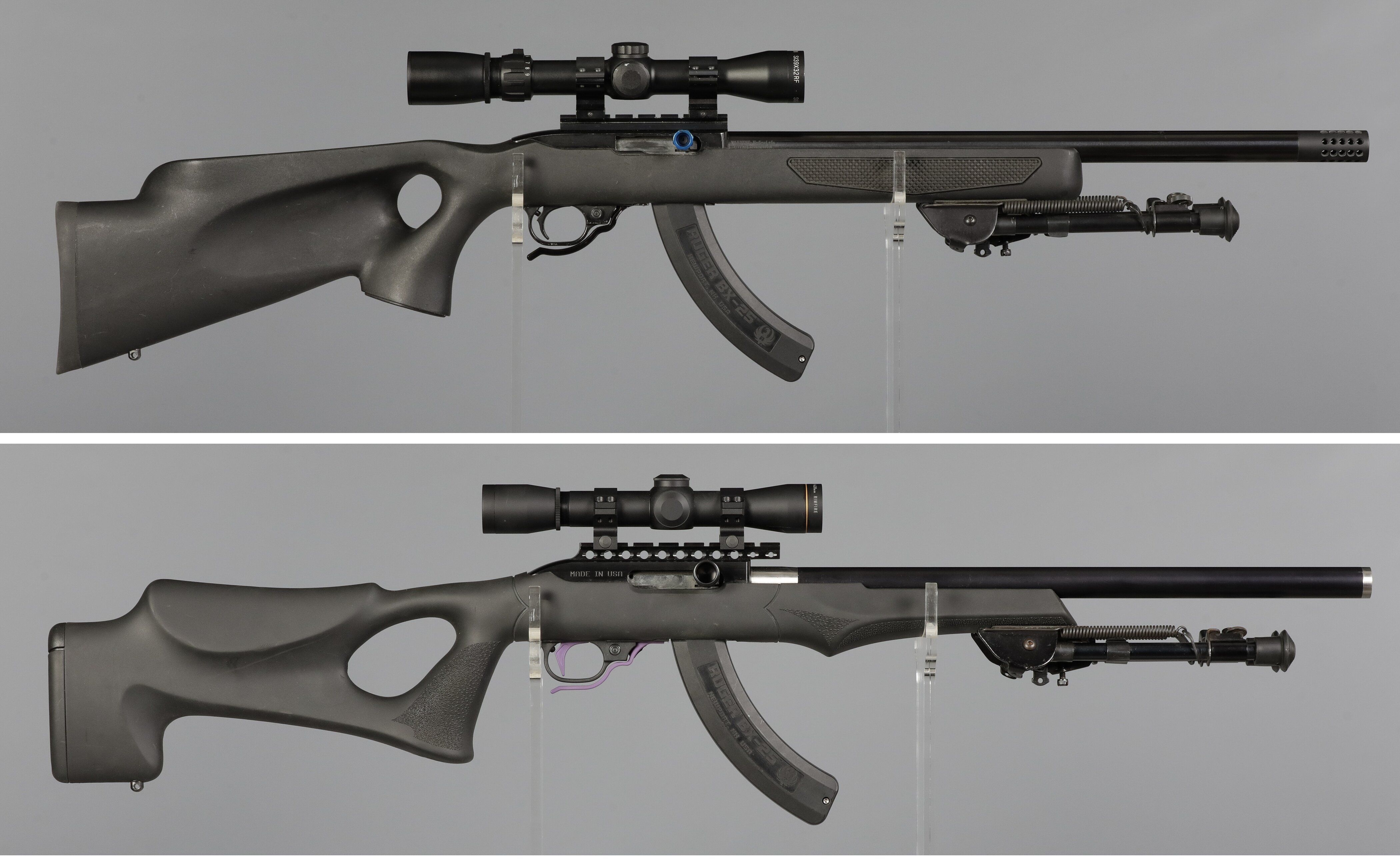 Two American Semi-Automatic Rifles with Scope | Rock Island Auction