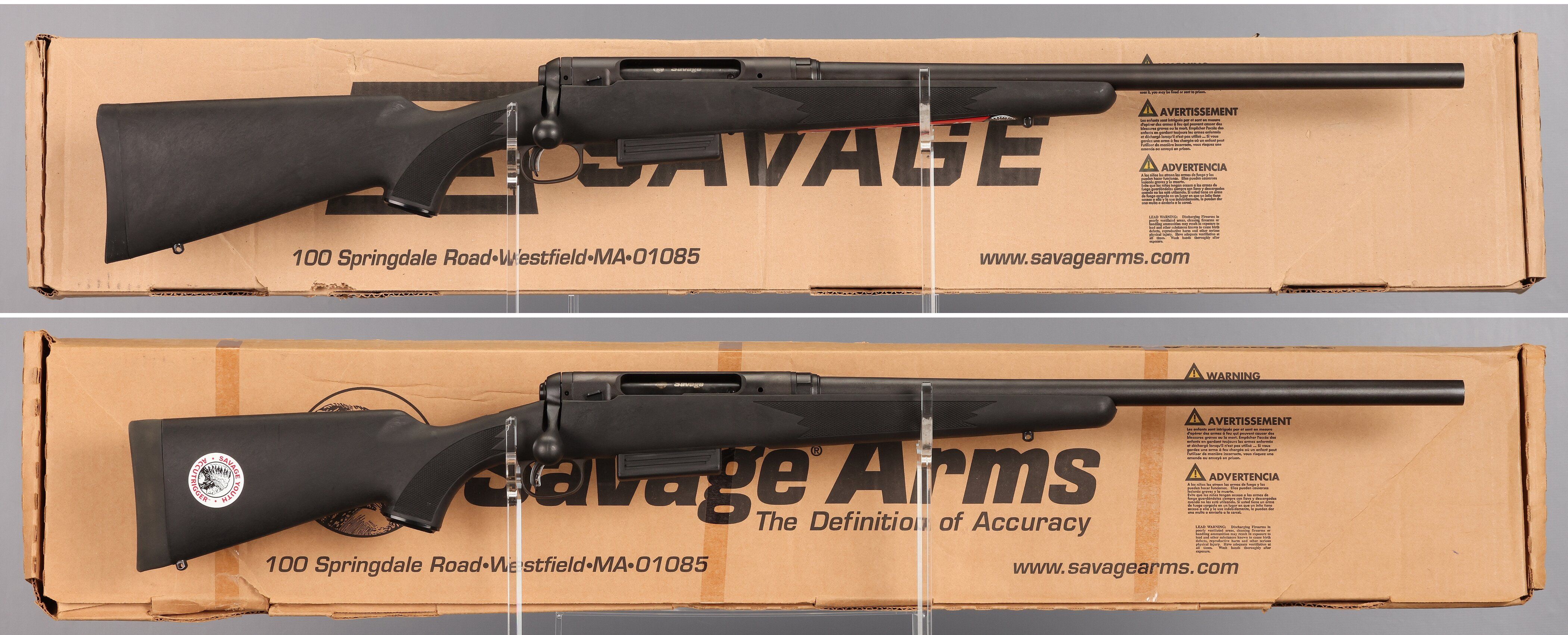 Two Savage Arms Model 220 Bolt Action Shotguns with Boxes | Rock Island ...
