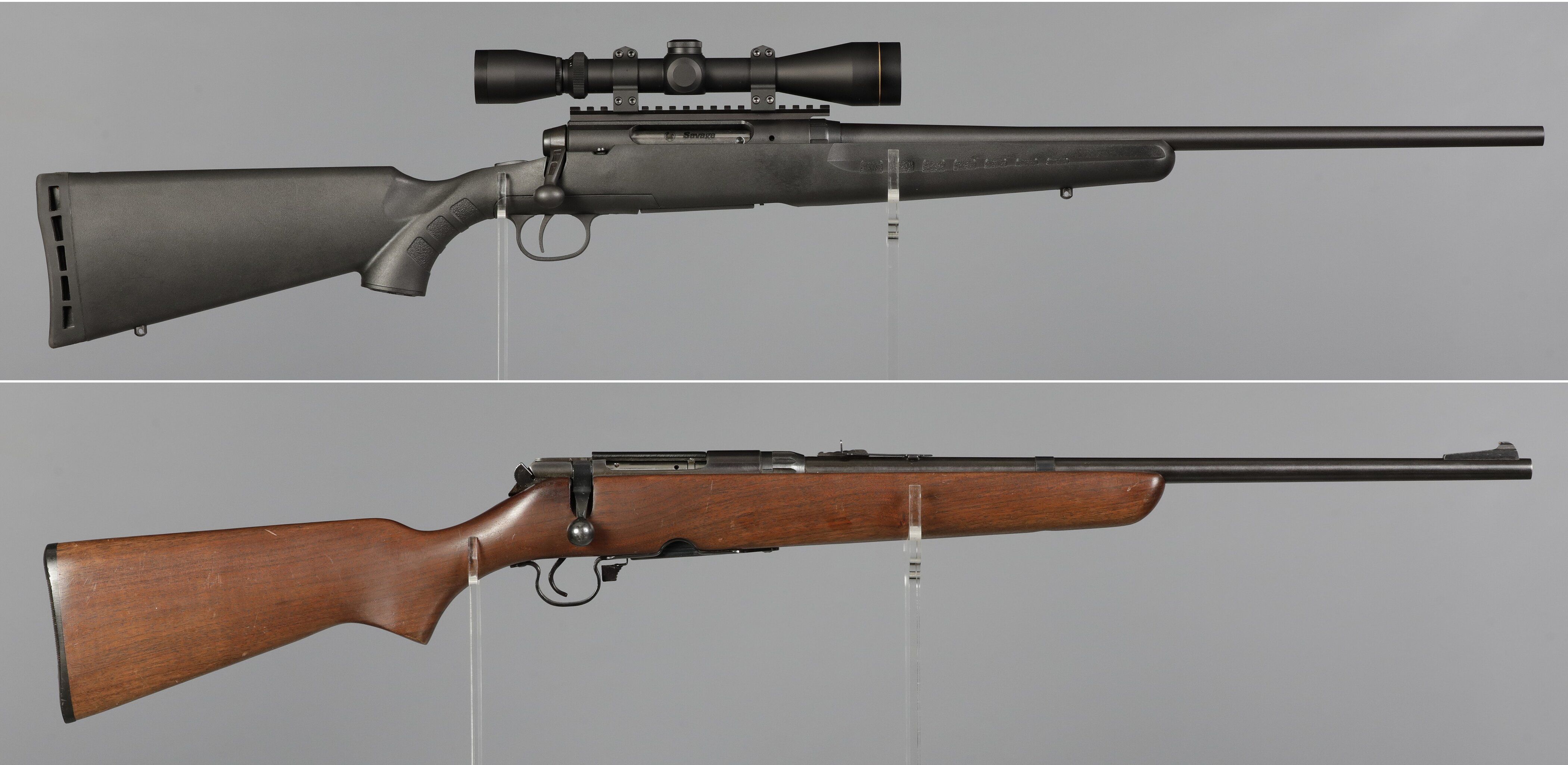 Two Savage Arms Bolt Action Rifles | Rock Island Auction
