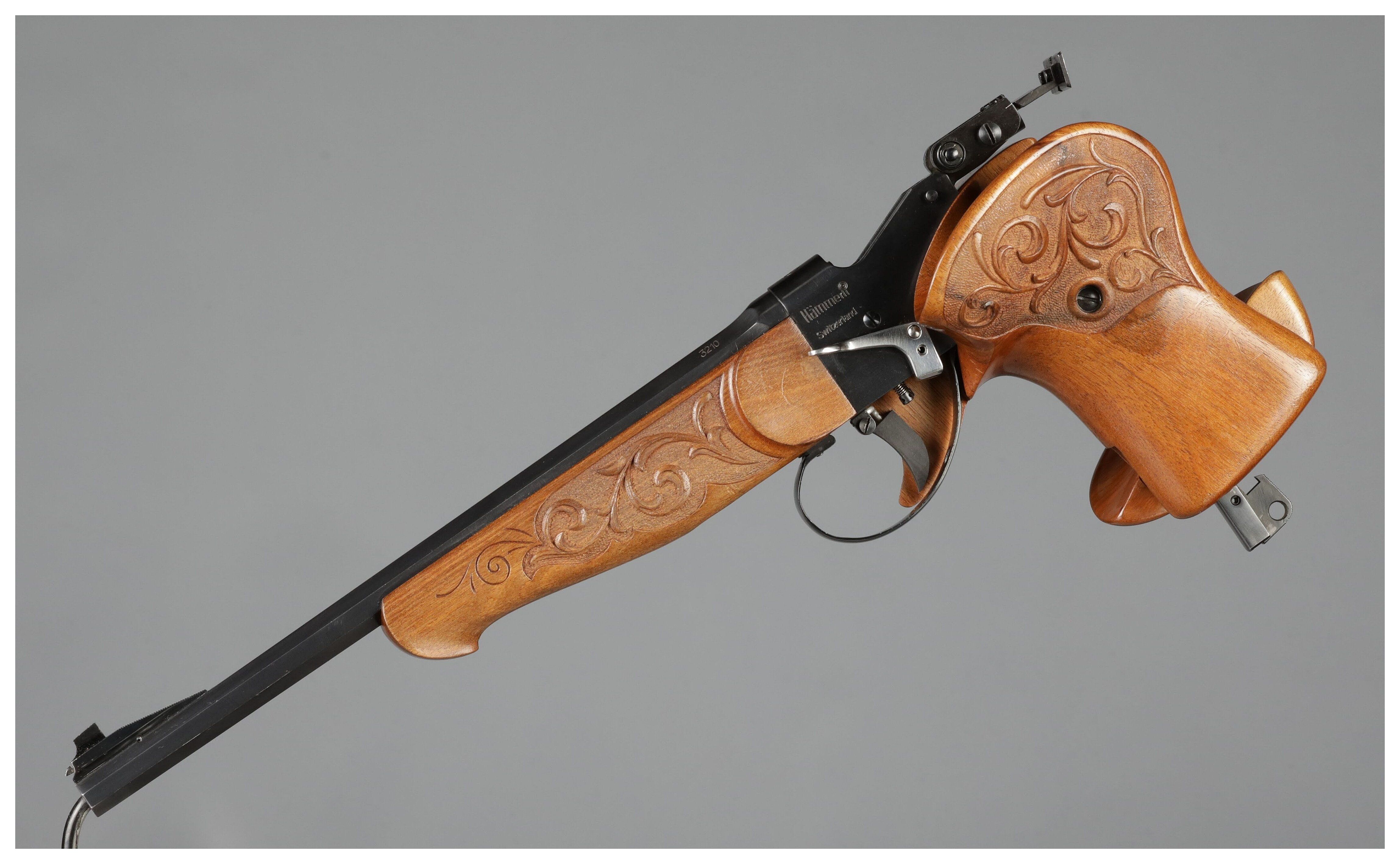 Hammerli Model 103 Free Single Shot Pistol with Case | Rock Island Auction