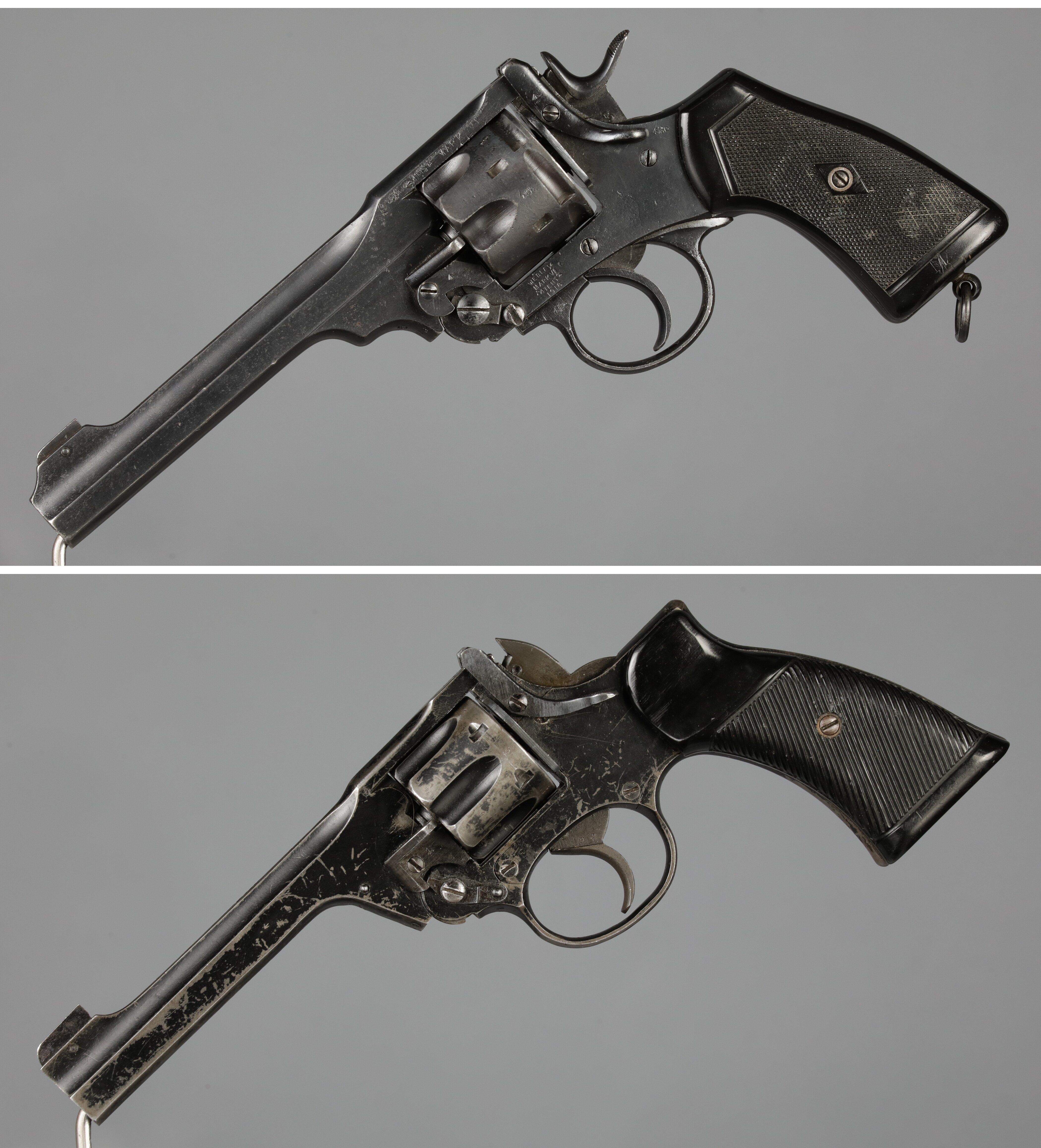Two British Proofed Double Action Revolvers with Holsters | Rock Island ...