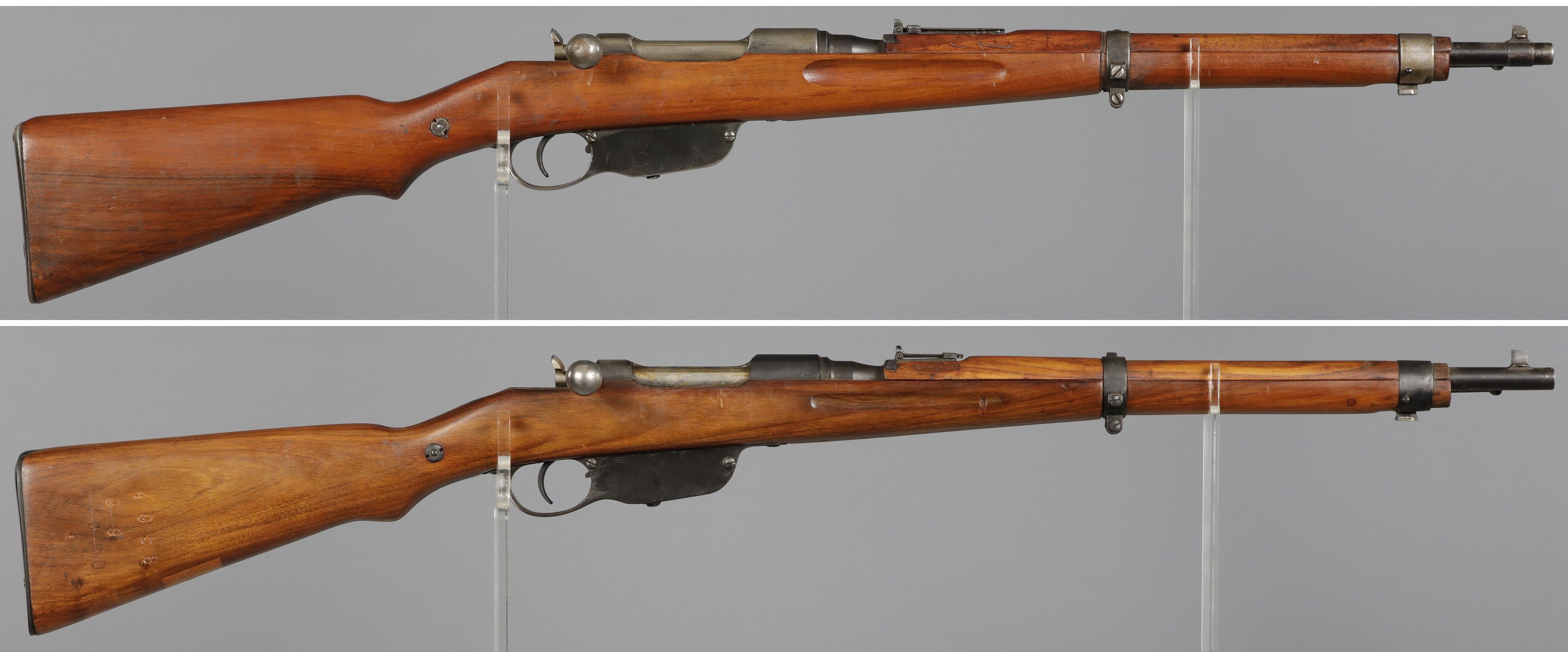 Two Austro-Hungarian Steyr M.95 Straight Pull Bolt Short Rifles | Rock ...