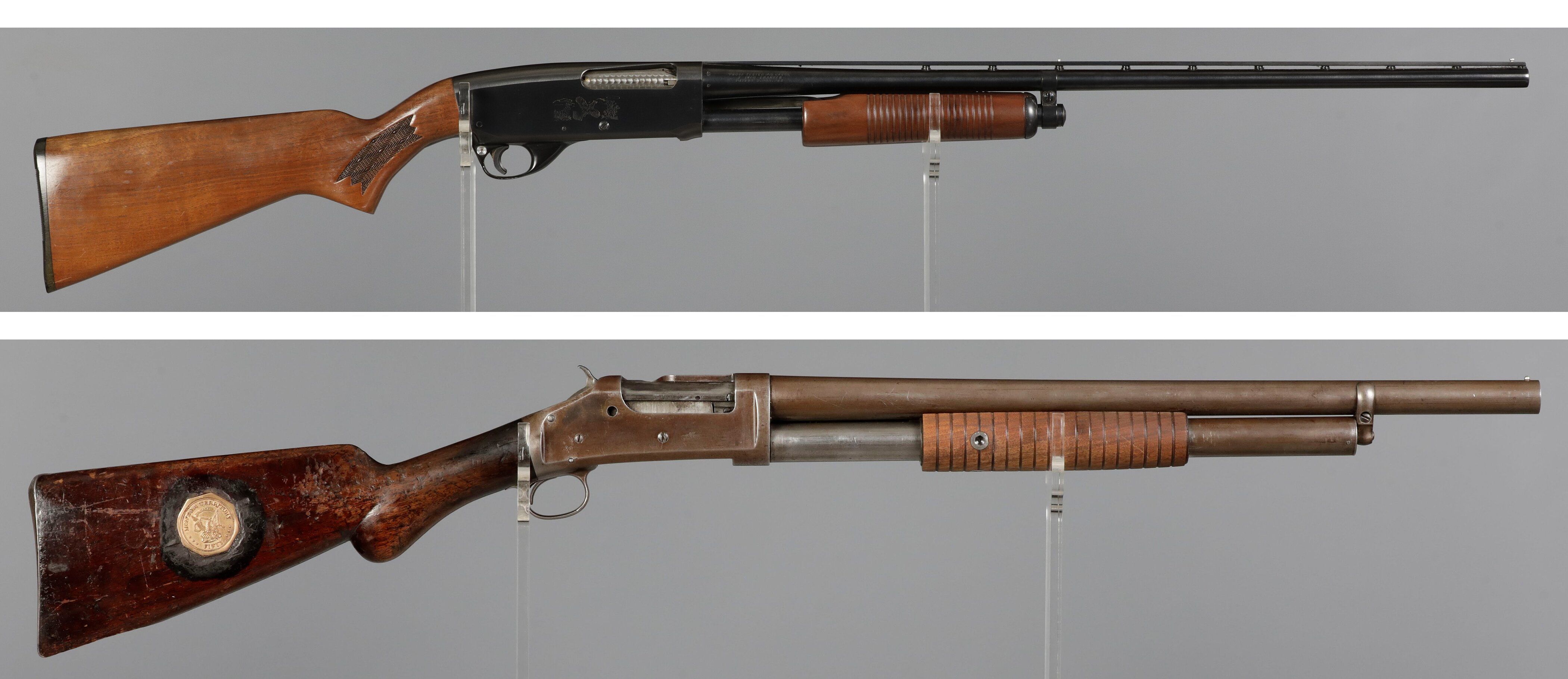 Two Slide Action Shotguns | Rock Island Auction