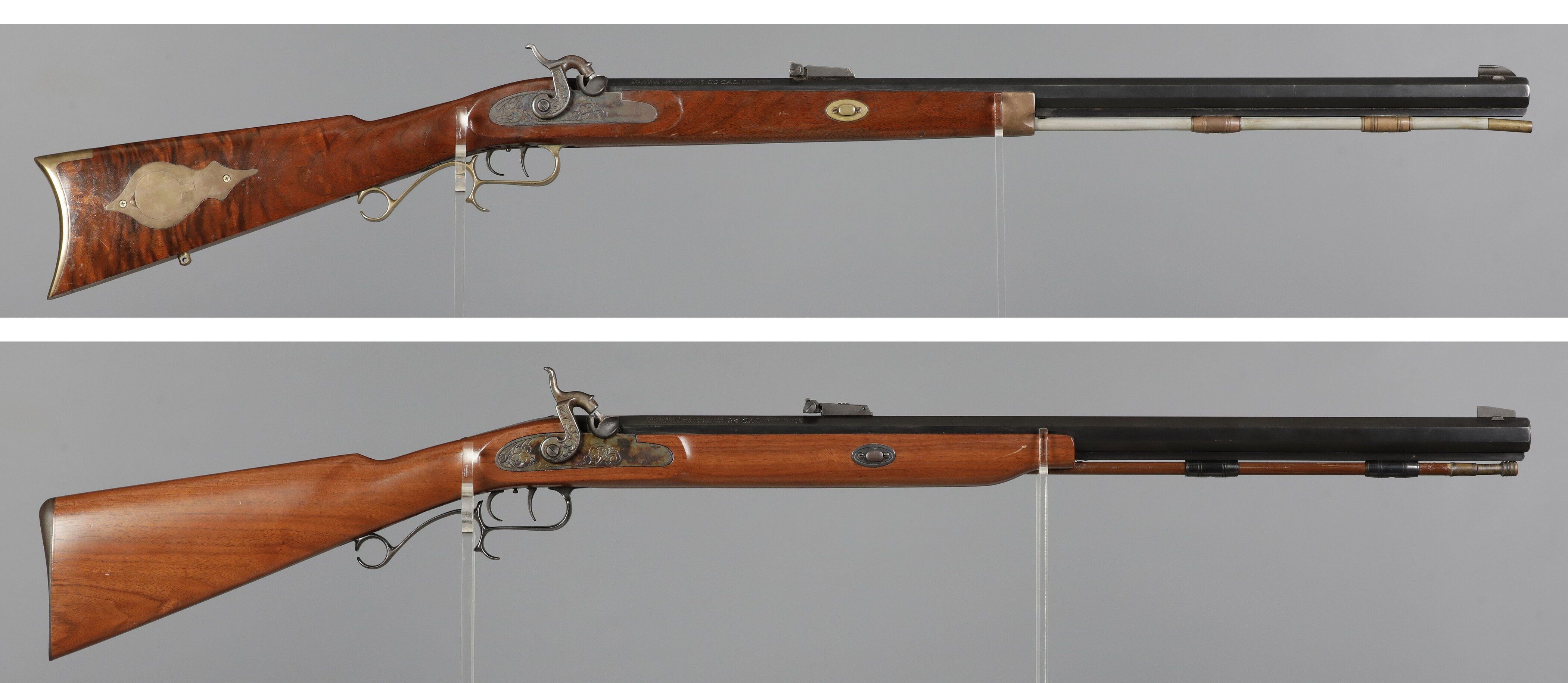 Two Thompson Center Arms Percussion Rifles | Rock Island Auction