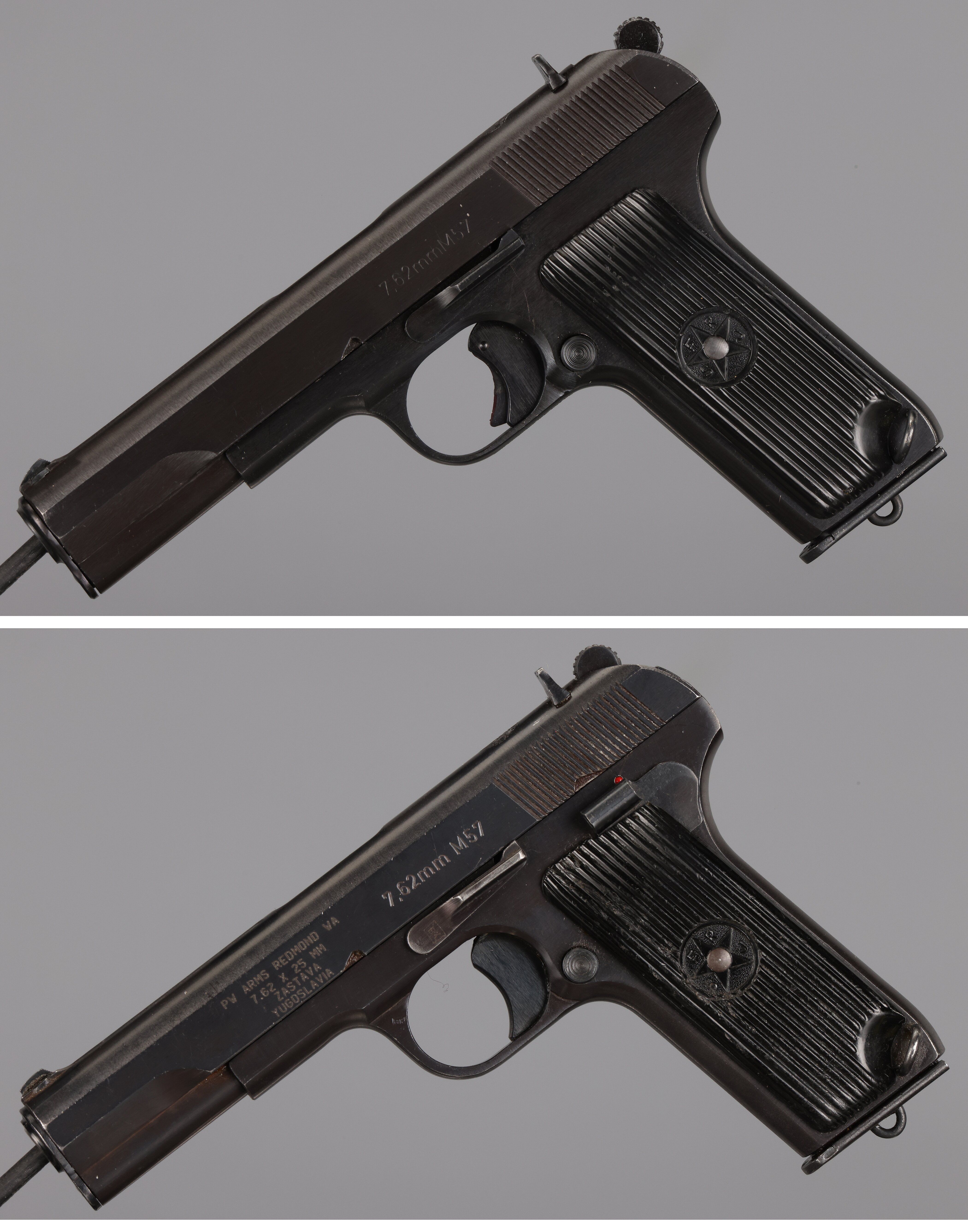 Two Zastava M57 Semi-Automatic Pistols | Rock Island Auction