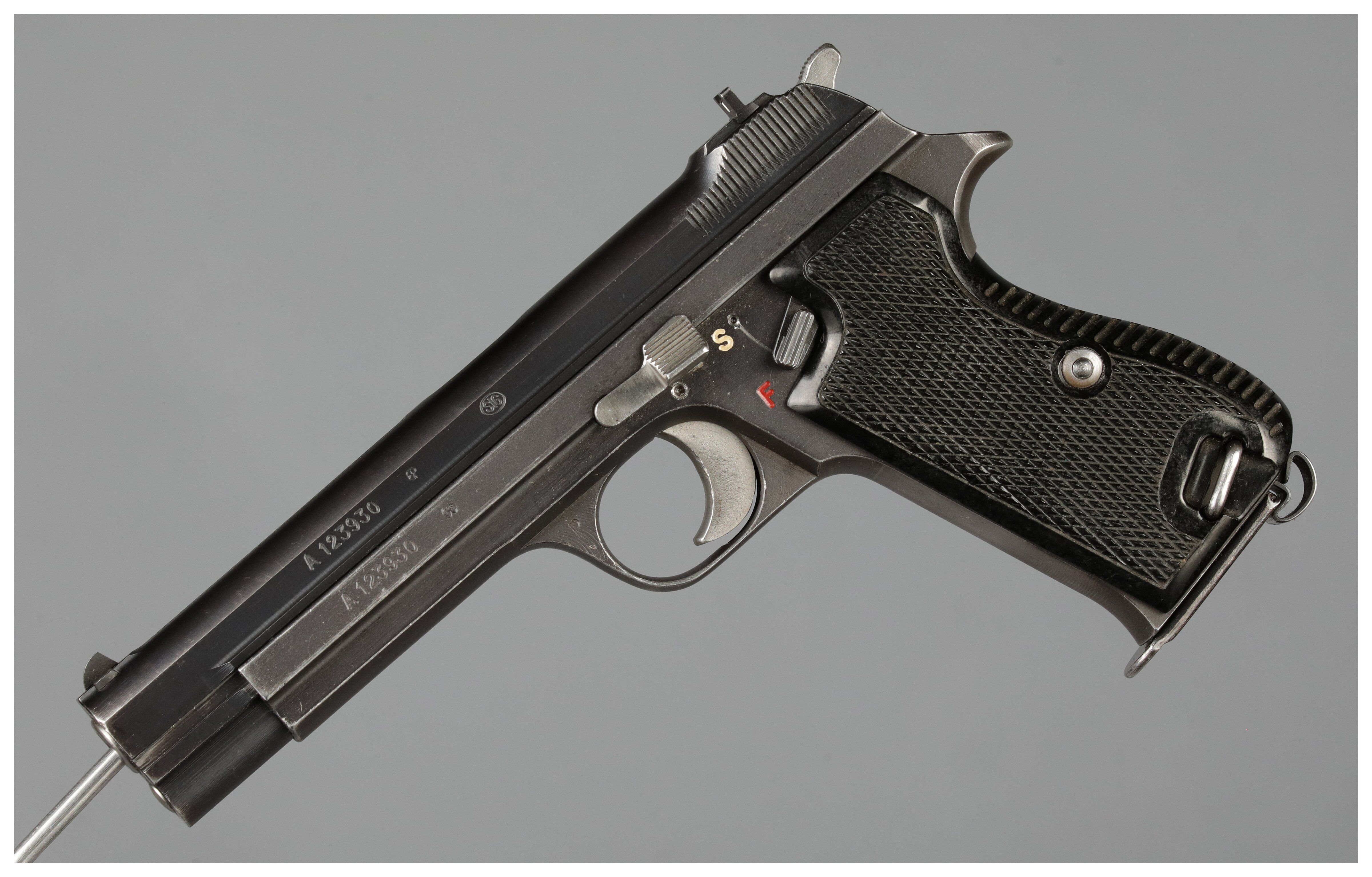 Swiss Army SIG P210 Semi-Automatic Pistol with Holster | Rock Island ...