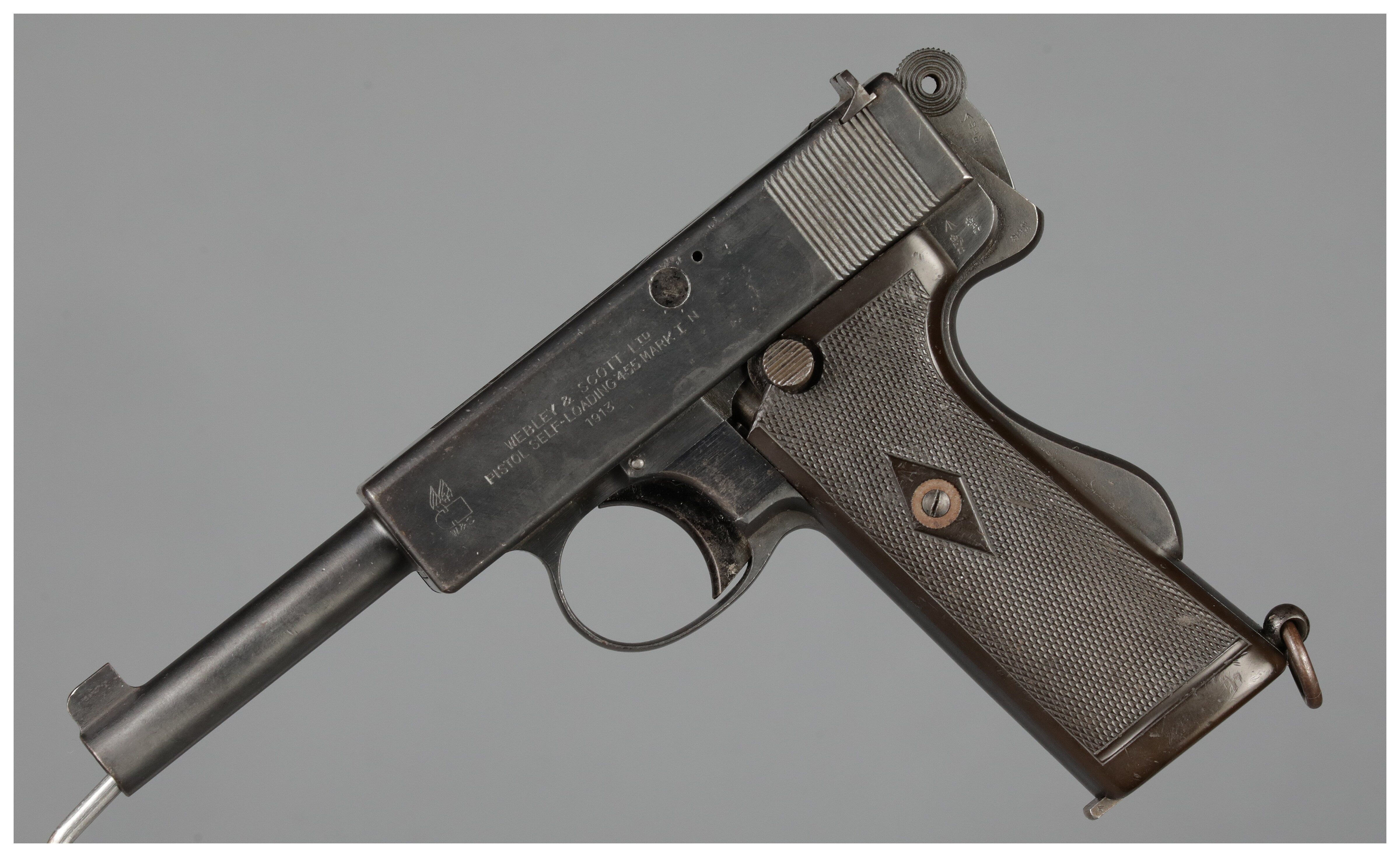 Webley & Scott Mark I Navy Semi-Automatic Pistol | Rock Island Auction