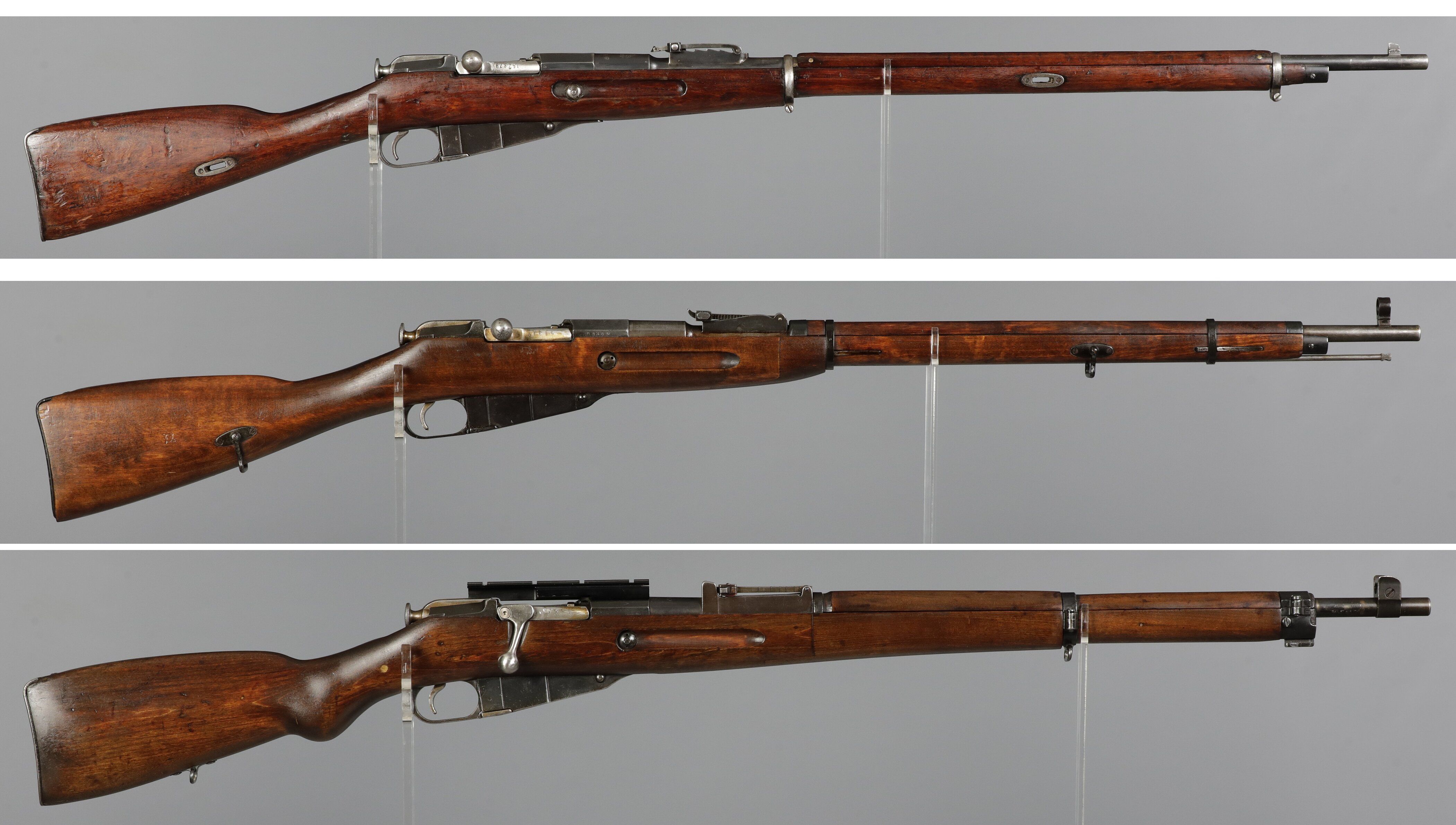 Three Mosin-Nagant Bolt Action Rifles | Rock Island Auction
