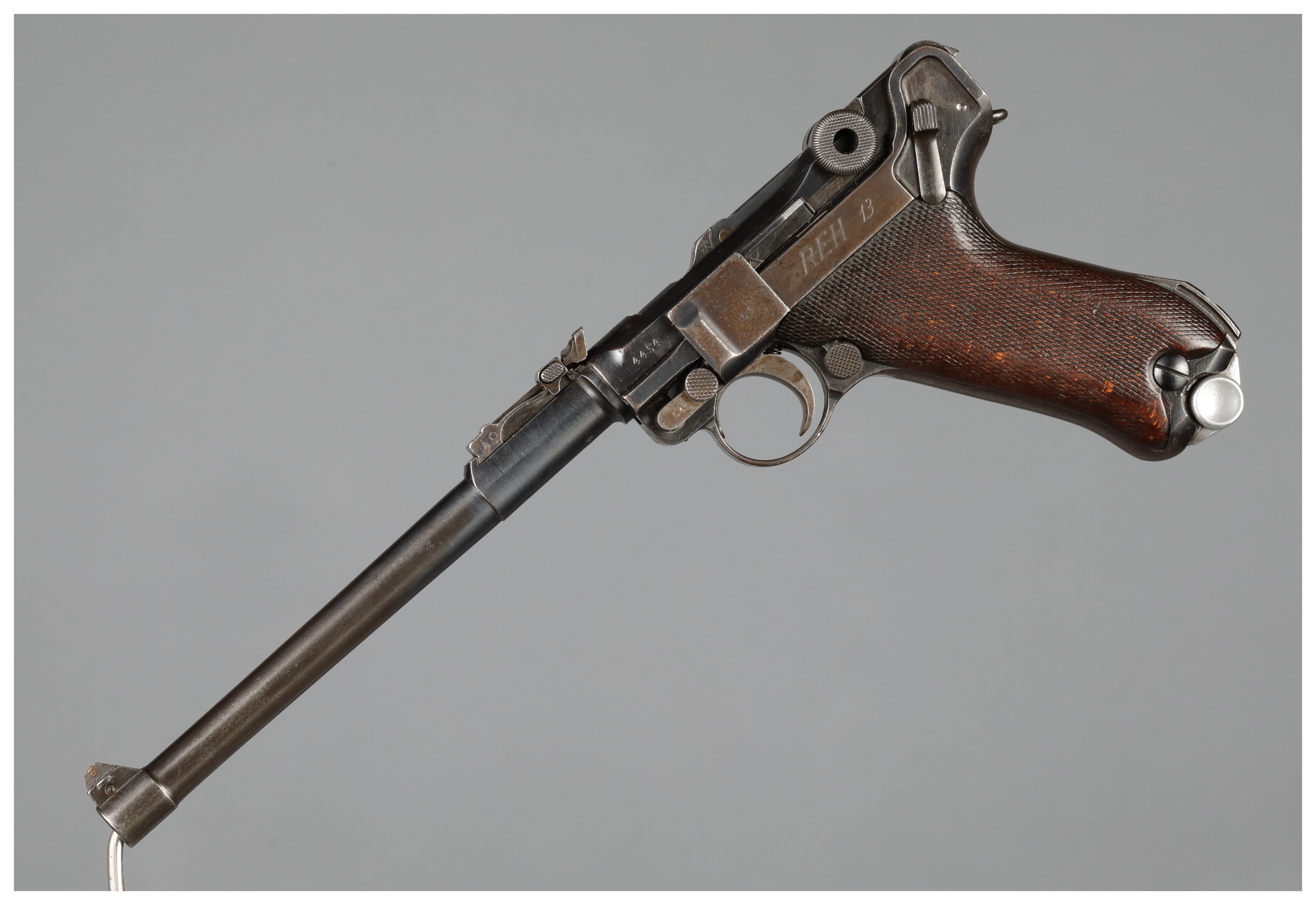 WWI German DWM "1917" Date Artillery Luger Pistol & Accessories | Rock ...