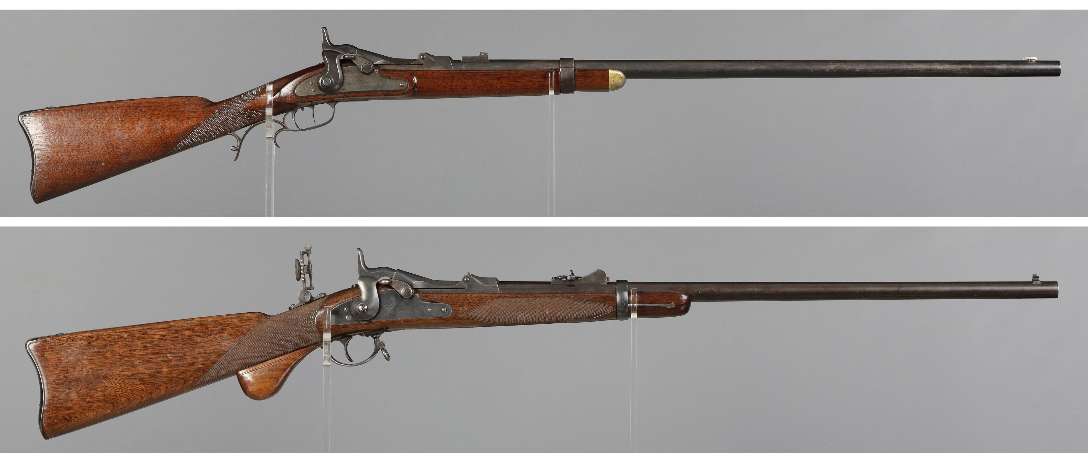 Two U.S. Springfield Armory Trapdoor Sporting Rifles | Rock Island Auction