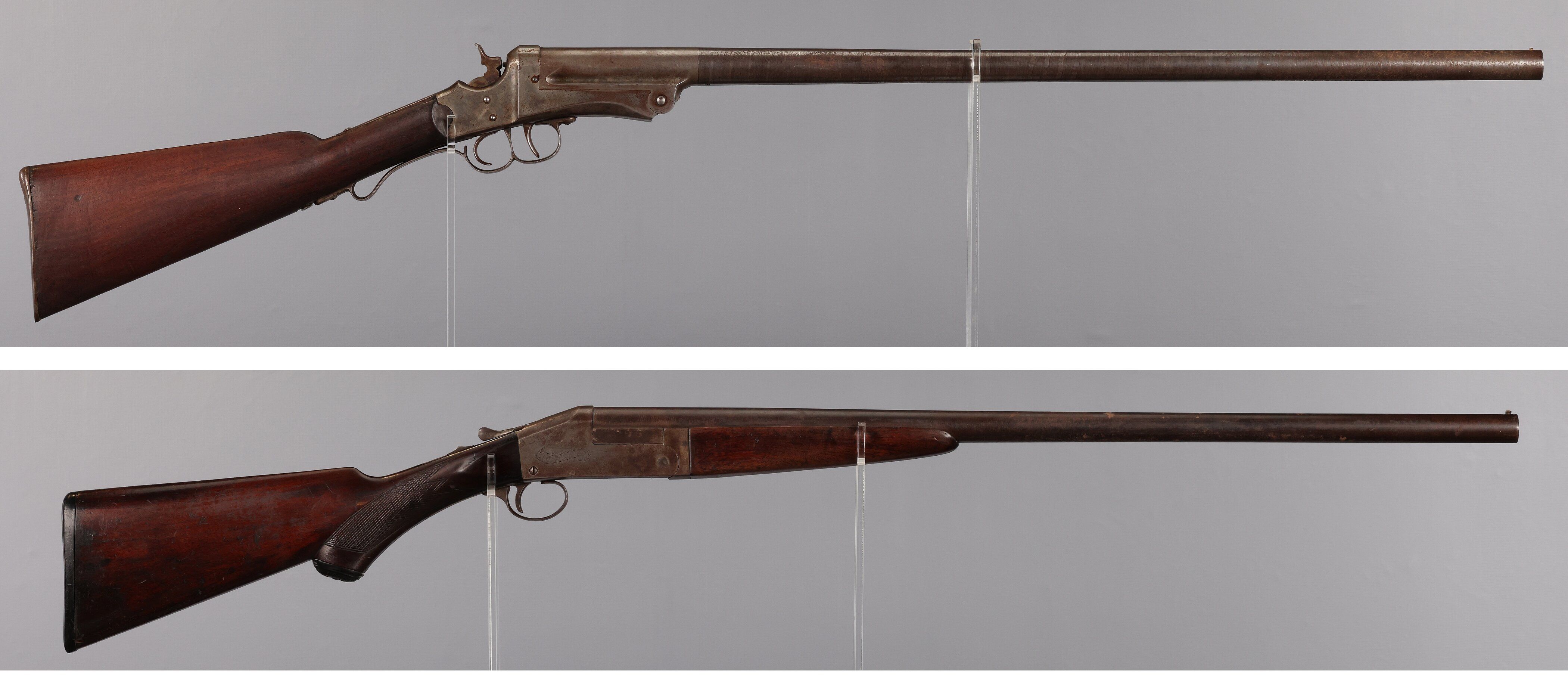Two American Single Barrel Shotguns | Rock Island Auction