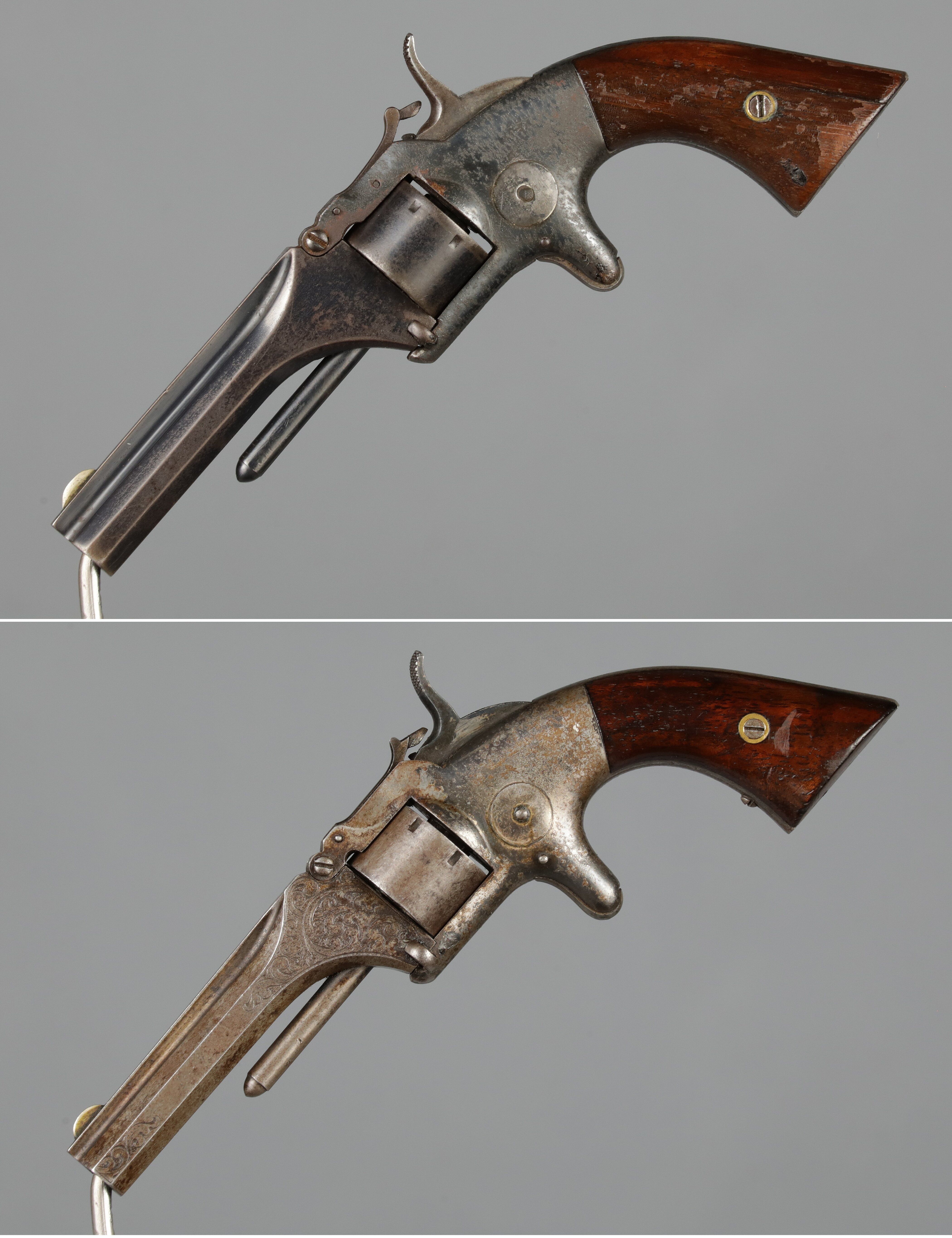 Two Antique Tip-Up .22 Caliber Revolvers | Rock Island Auction
