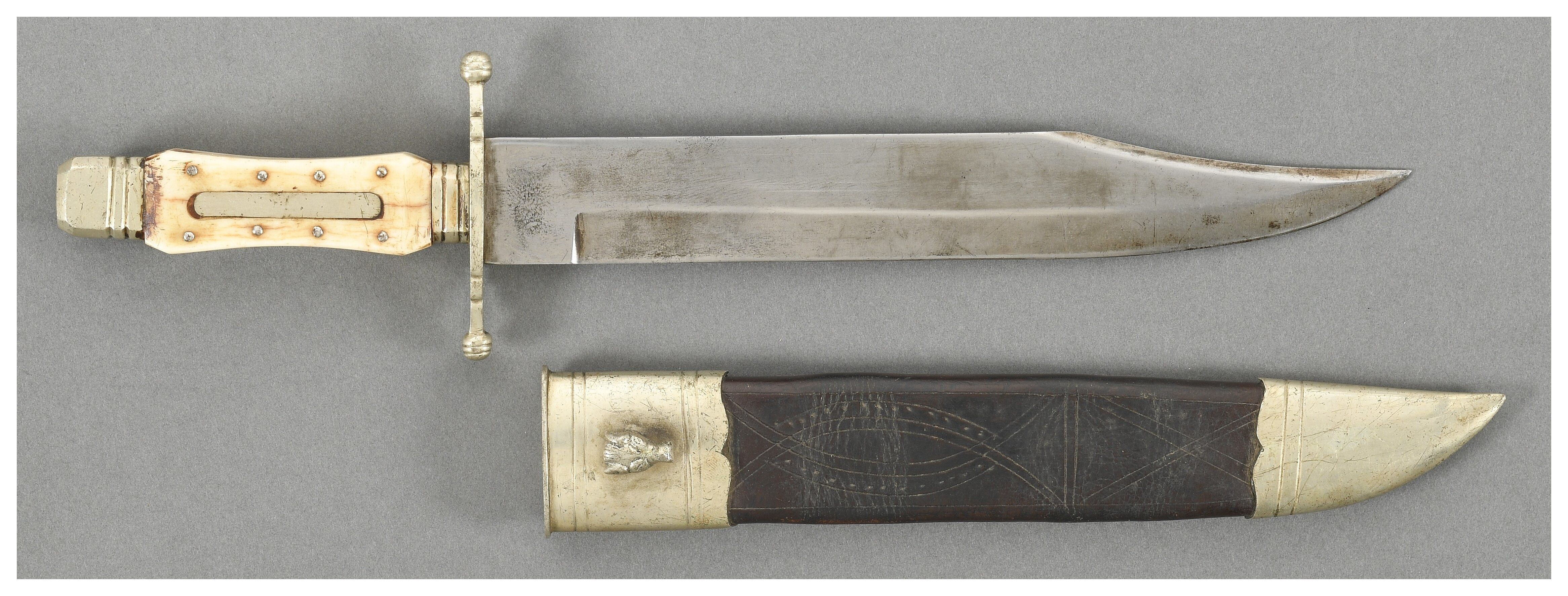 Rodgers Sheffield Bowie Knife with Scabbard | Rock Island Auction