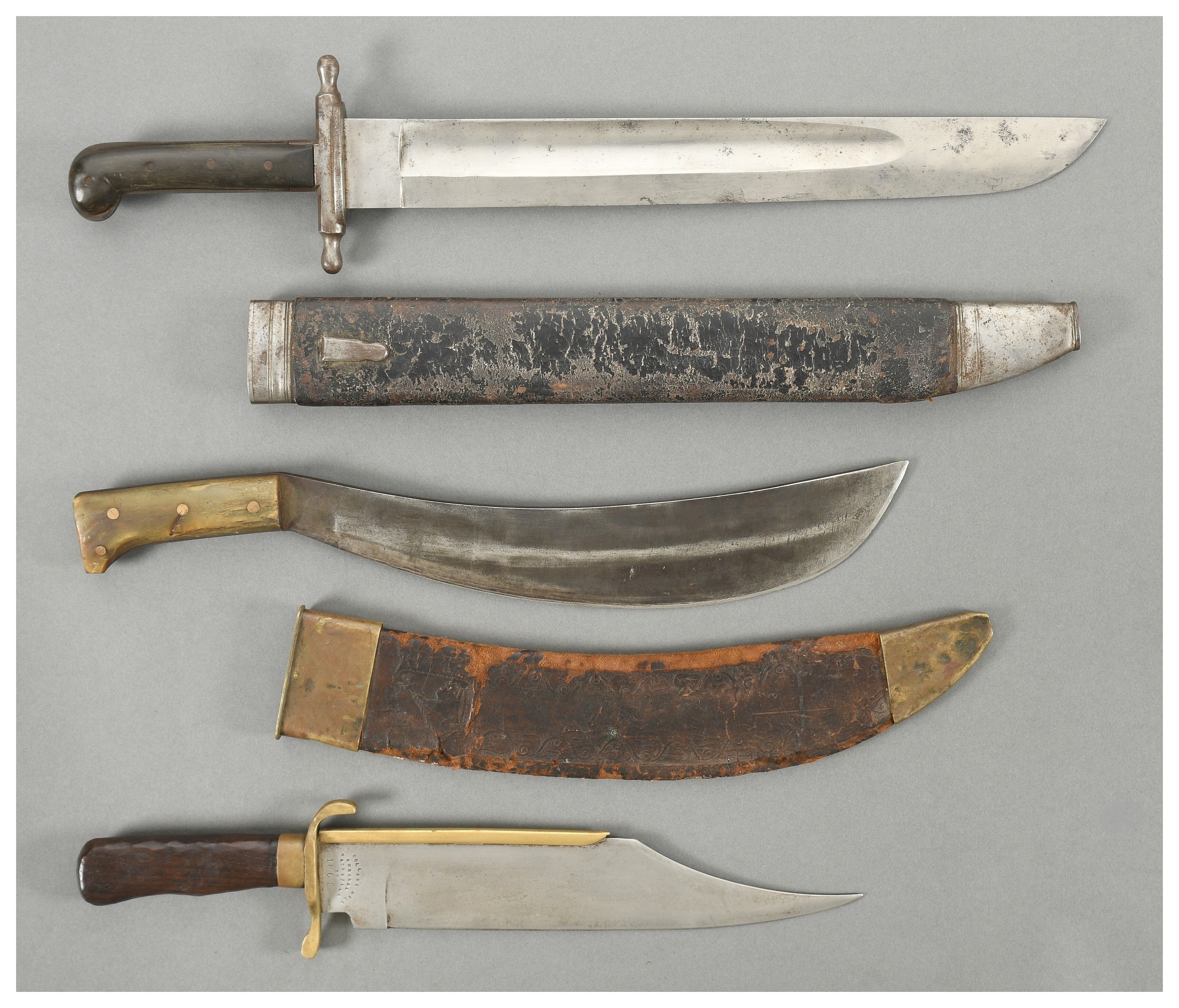 Three Large Edged Weapons | Rock Island Auction