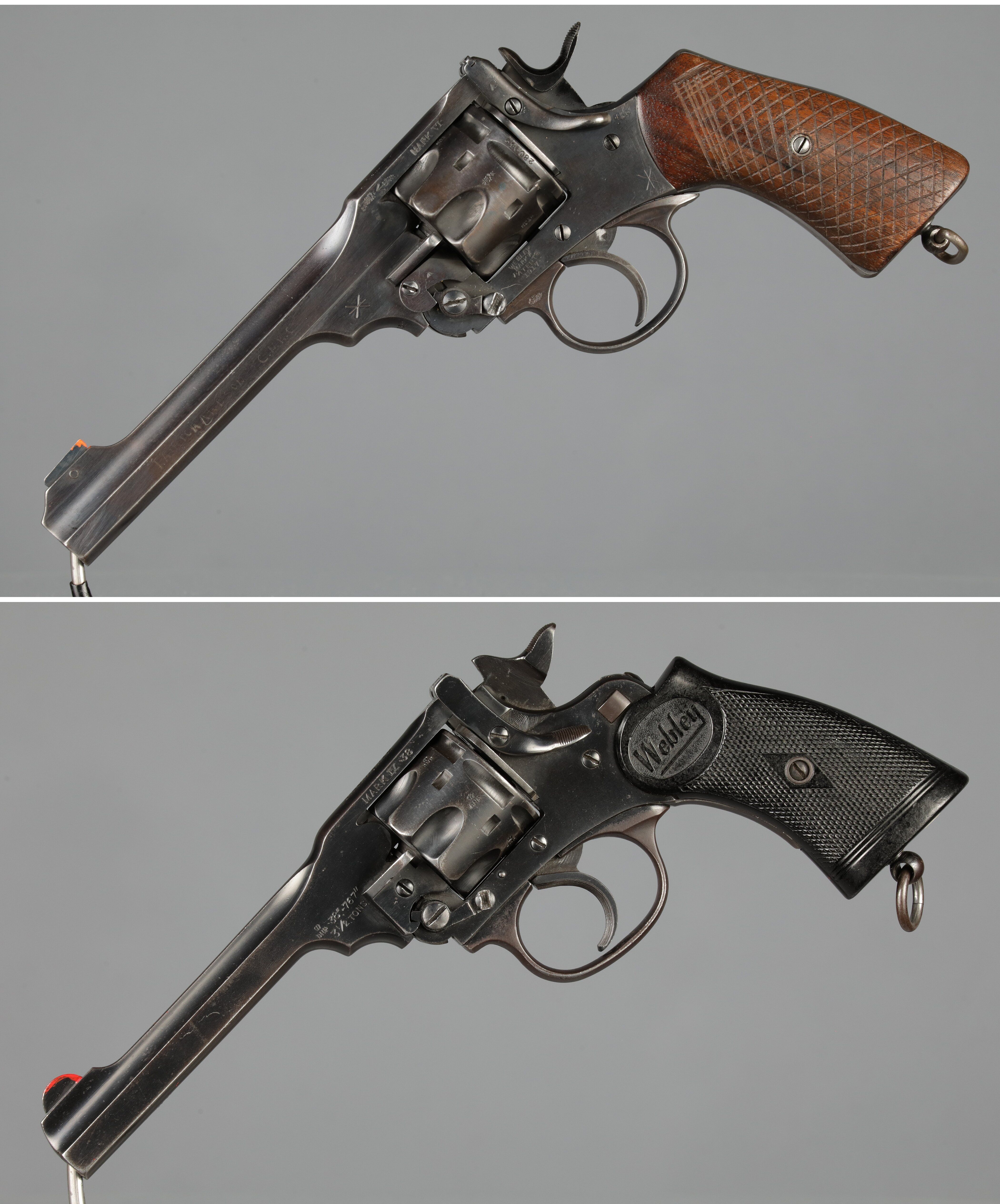 Two British Webley & Scott Double Action Revolvers | Rock Island Auction